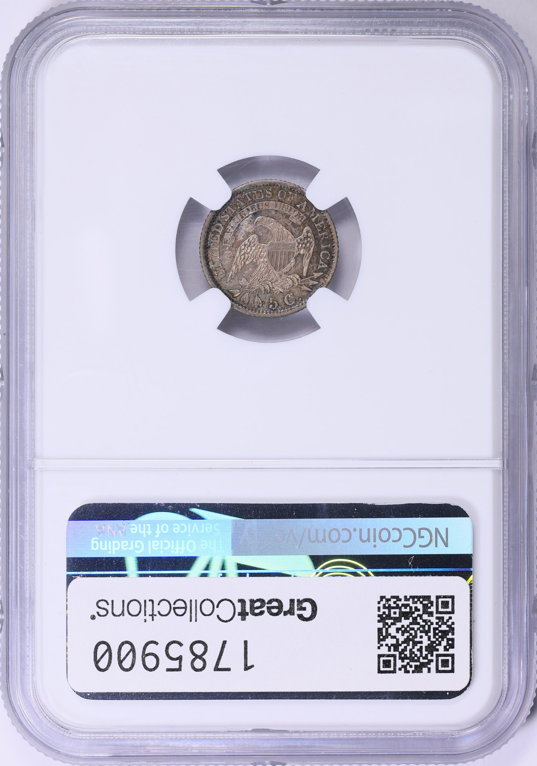 1829 Capped Bust Half Dime NGC AU-53 (Item 1785900) | GreatCollections ...