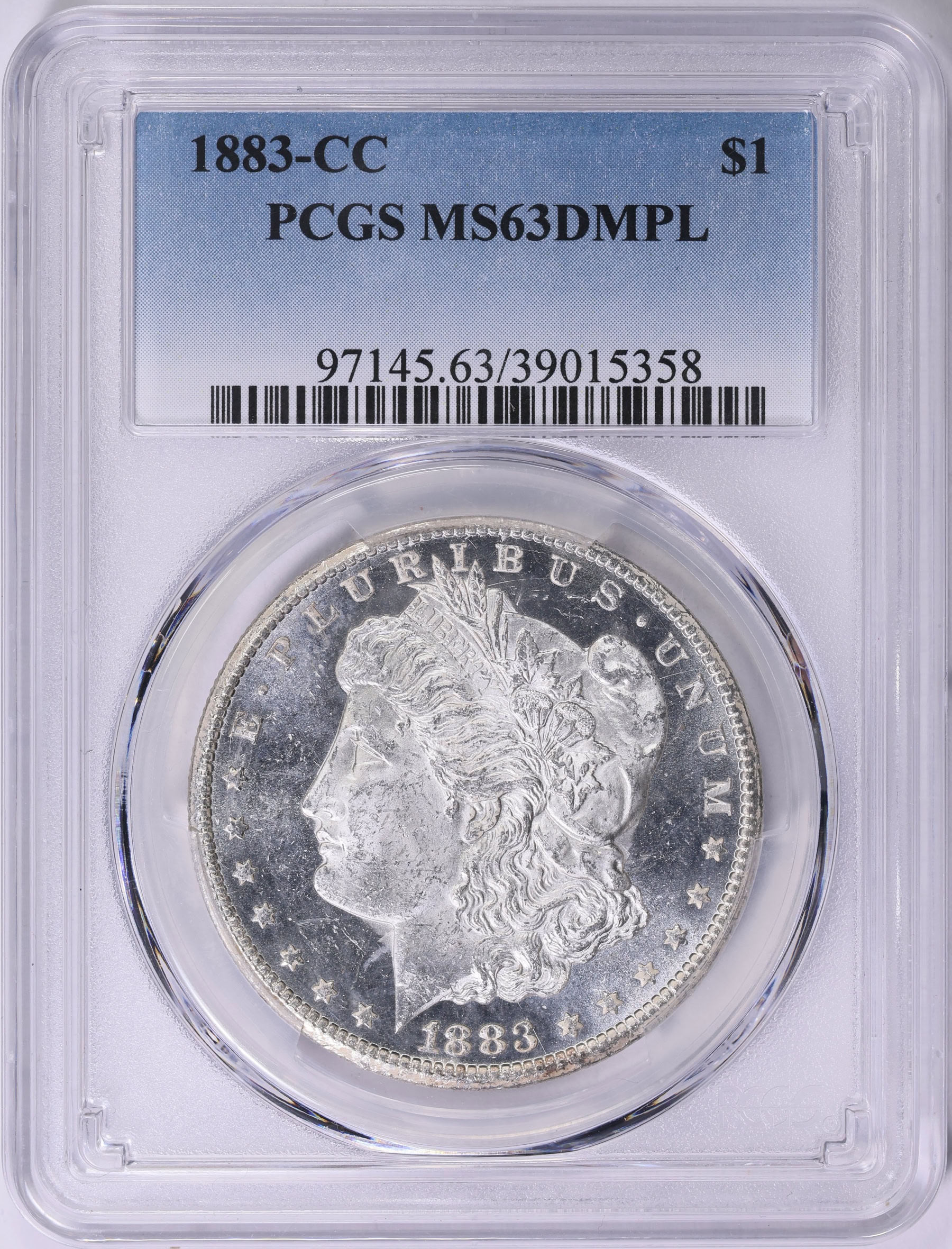 1883-CC Morgan Silver Dollar PCGS MS-63 DMPL (Item 1786008) | GreatCollections Coin Auctions