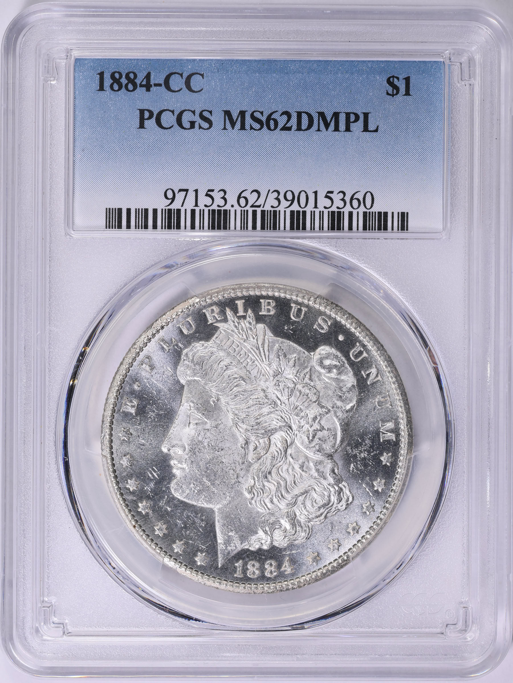 1884-CC Morgan Silver Dollar PCGS MS-62 DMPL (Item 1786009) | GreatCollections Coin Auctions