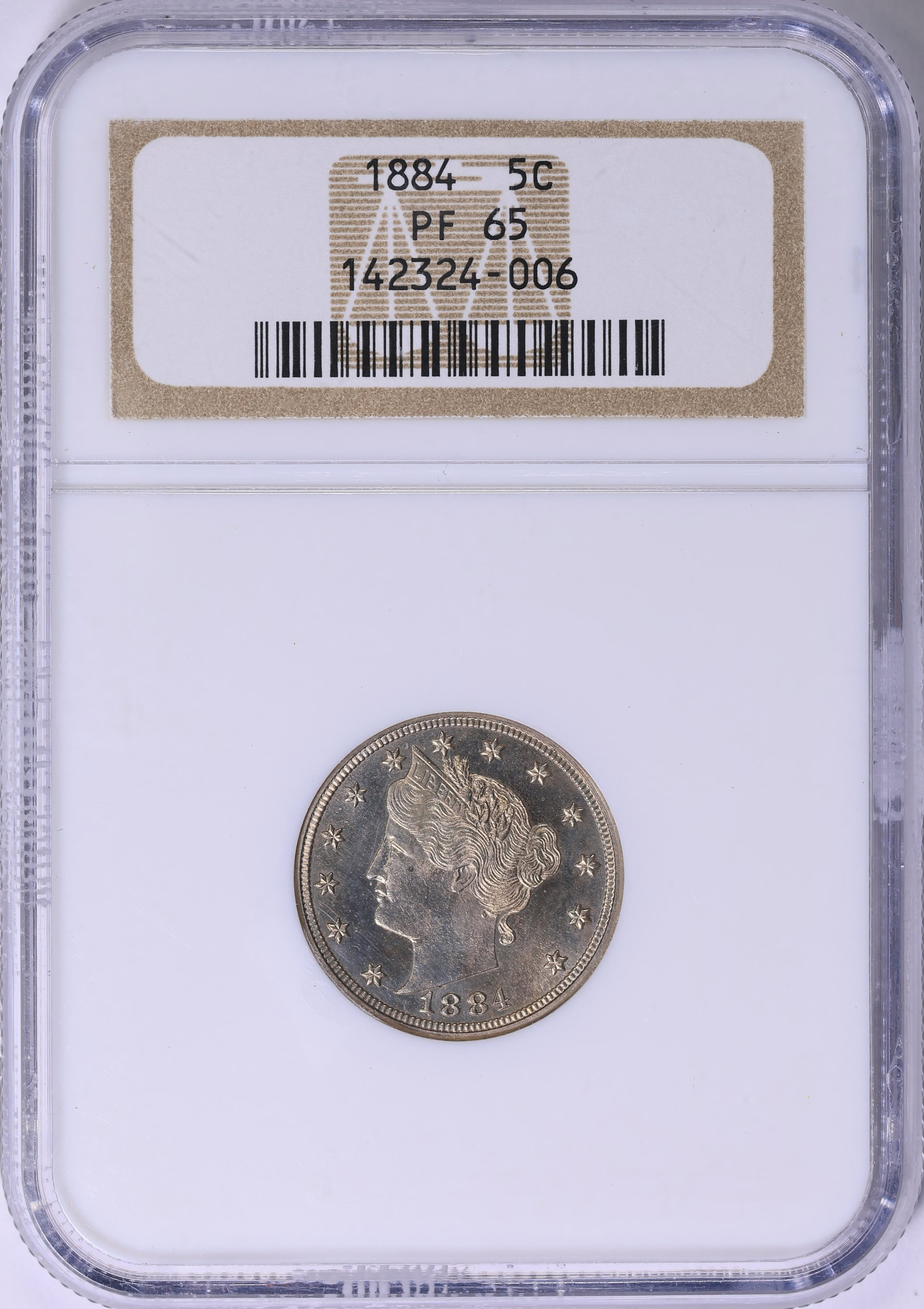 1884 Liberty Nickel NGC Proof-65 (Item 1786130) | GreatCollections Coin ...