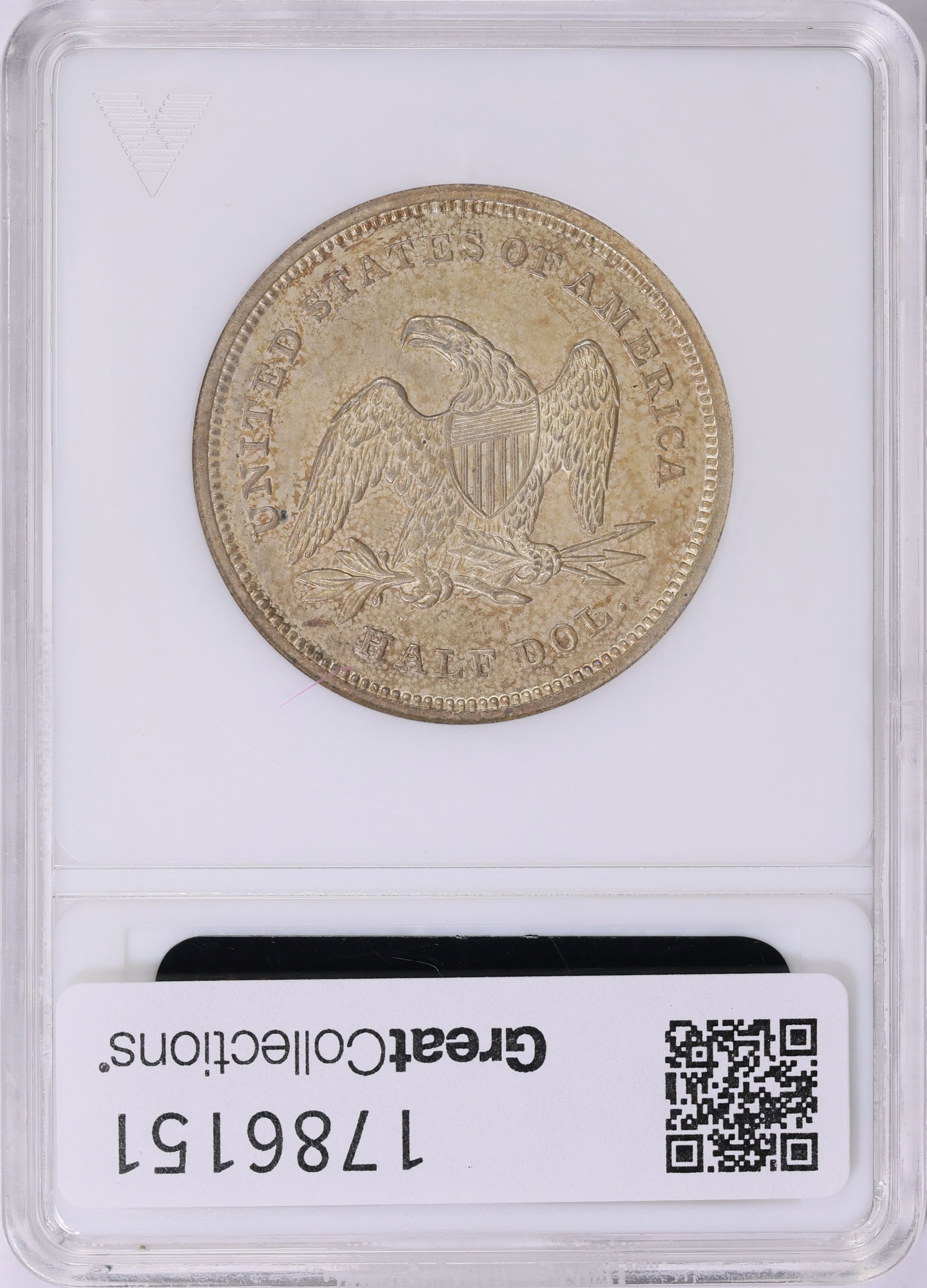 1840 Seated Liberty Half Dollar Small Letters ANACS AU-55 OH (Toned) (Item 1786151 ...