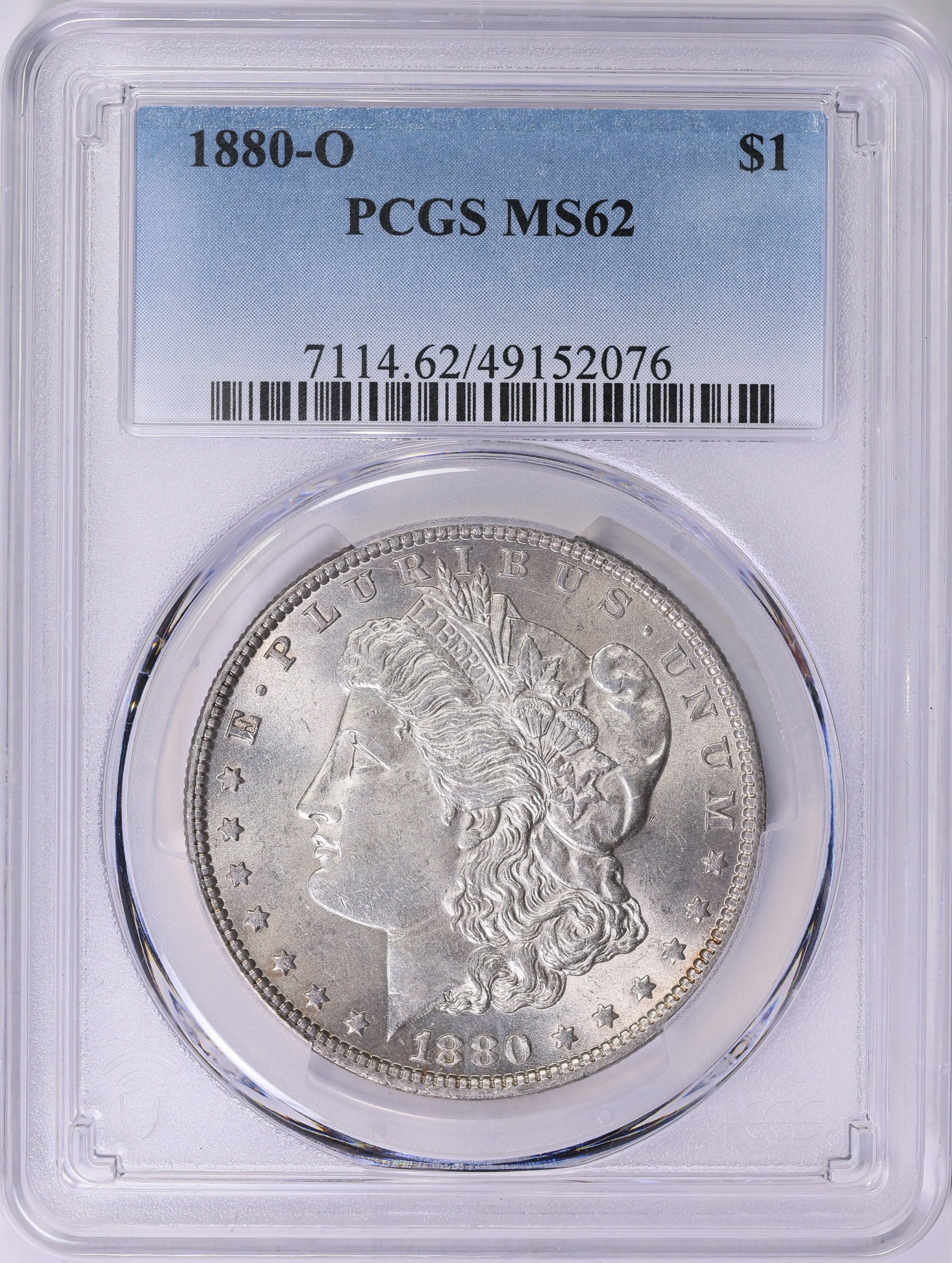 1880-O Morgan Silver Dollar PCGS MS-62 (Item 1786165) | GreatCollections Coin Auctions