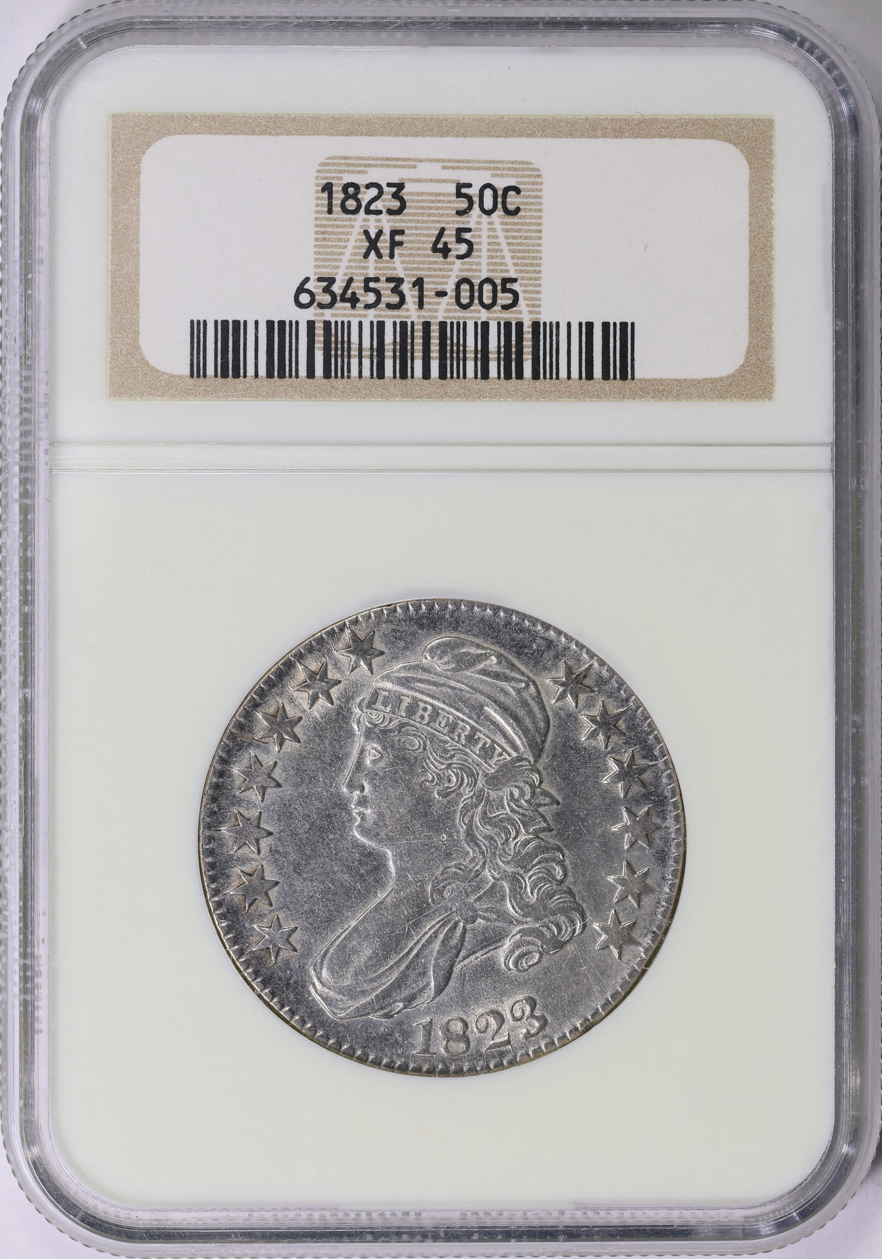 1823 Capped Bust Half Dollar NGC XF-45 (Item 1786174 ...