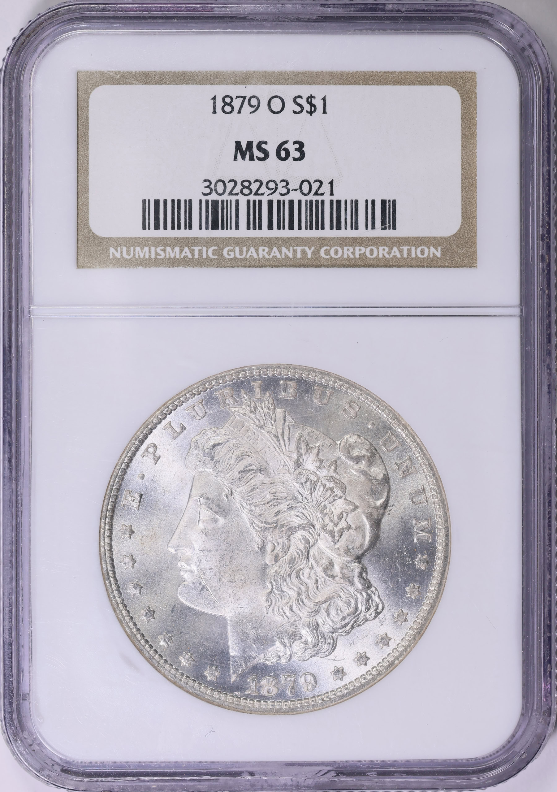 1879-O Morgan Silver Dollar NGC MS-63 (Item 1786181) | GreatCollections ...