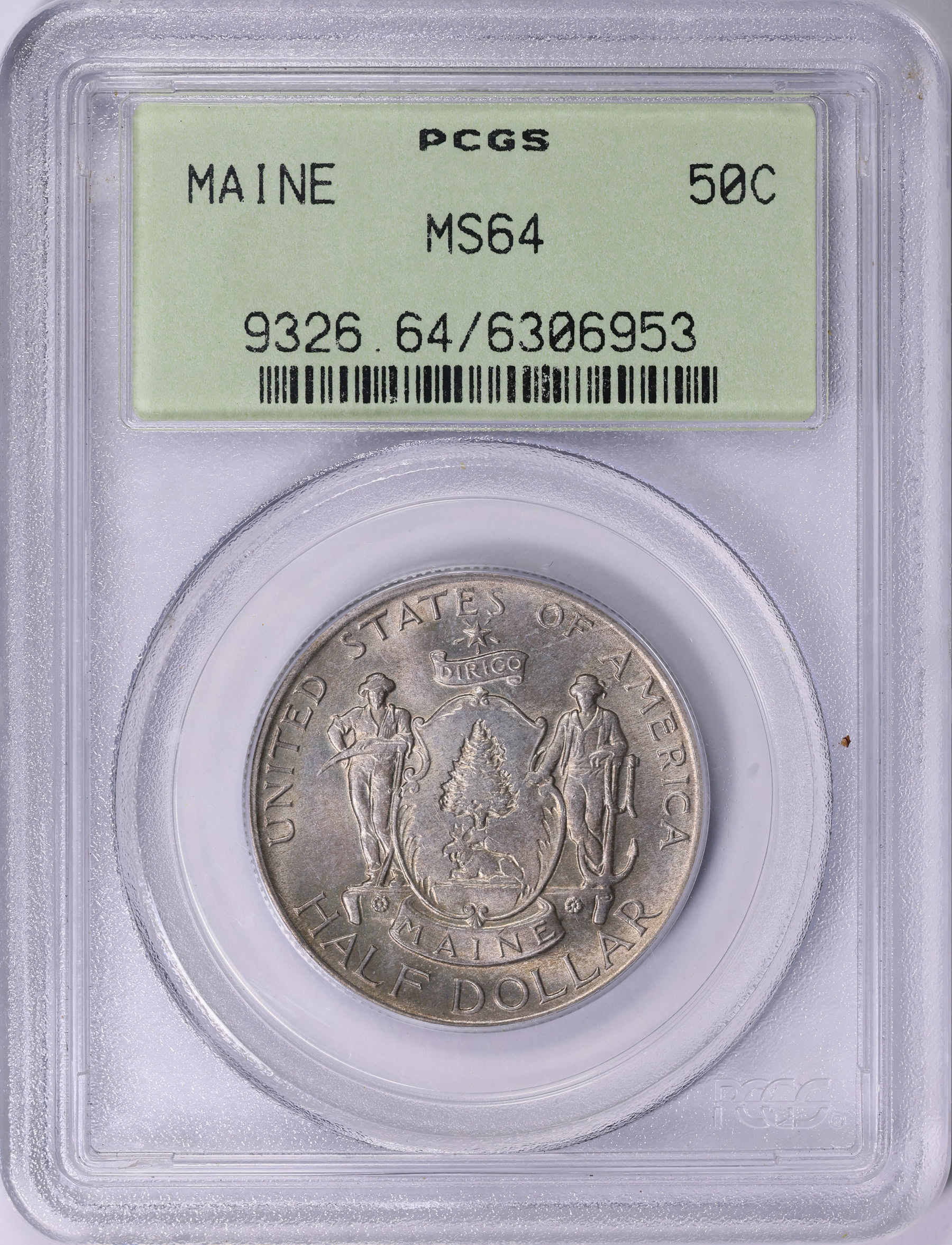 1920 Maine Centennial Half Dollar PCGS MS-64 OGH (Item 1786204 ...