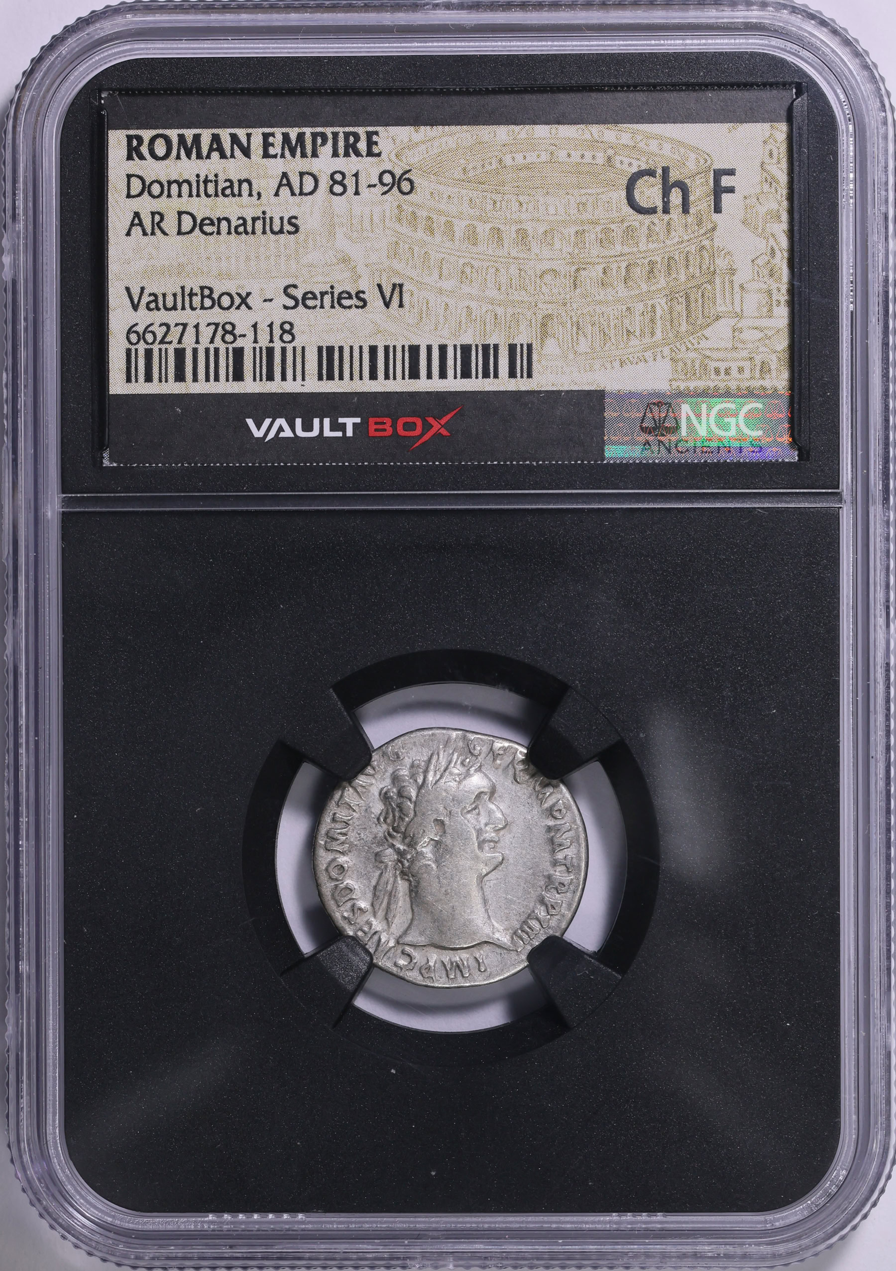 Ancient Roman Empire, Domitian (A.D. 81-96) c.A.D. 95-96 AR Denarius ...