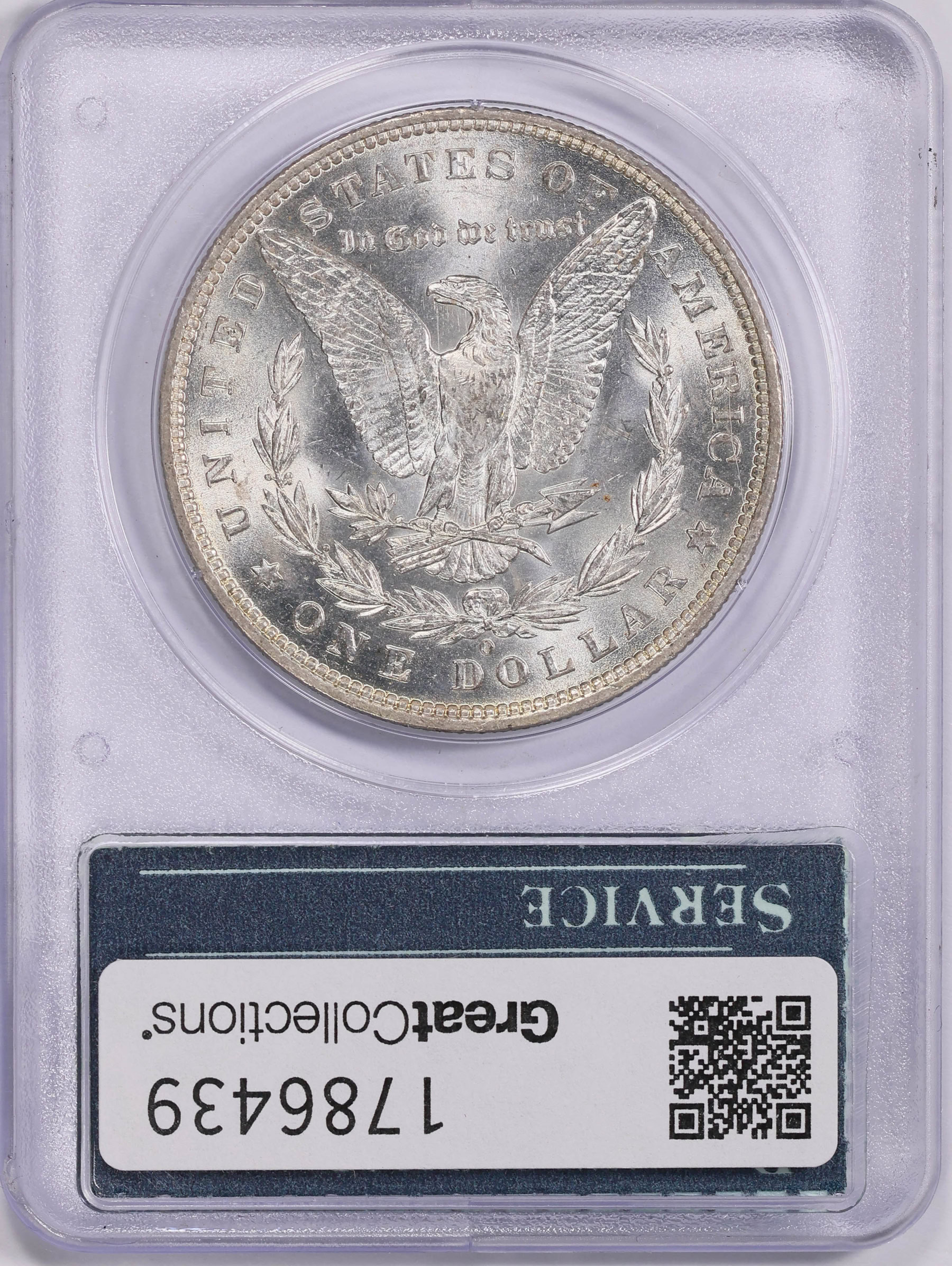 1881-O Morgan Silver Dollar PCGS MS-62 OGH (1st Gen) (Item 1786439) | GreatCollections Coin Auctions