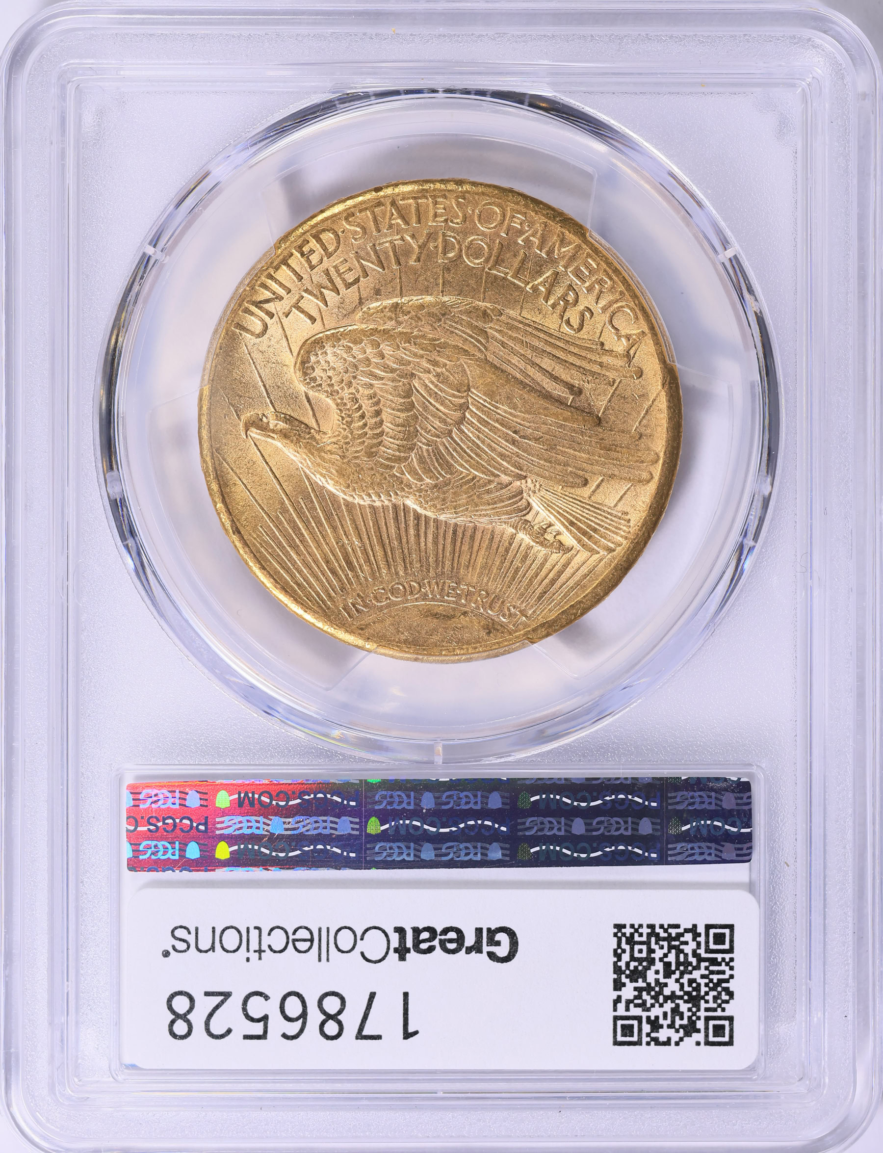 1908-S Saint-Gaudens Gold Double Eagle PCGS AU-58 (CAC Green) (Item 1786528) | GreatCollections ...