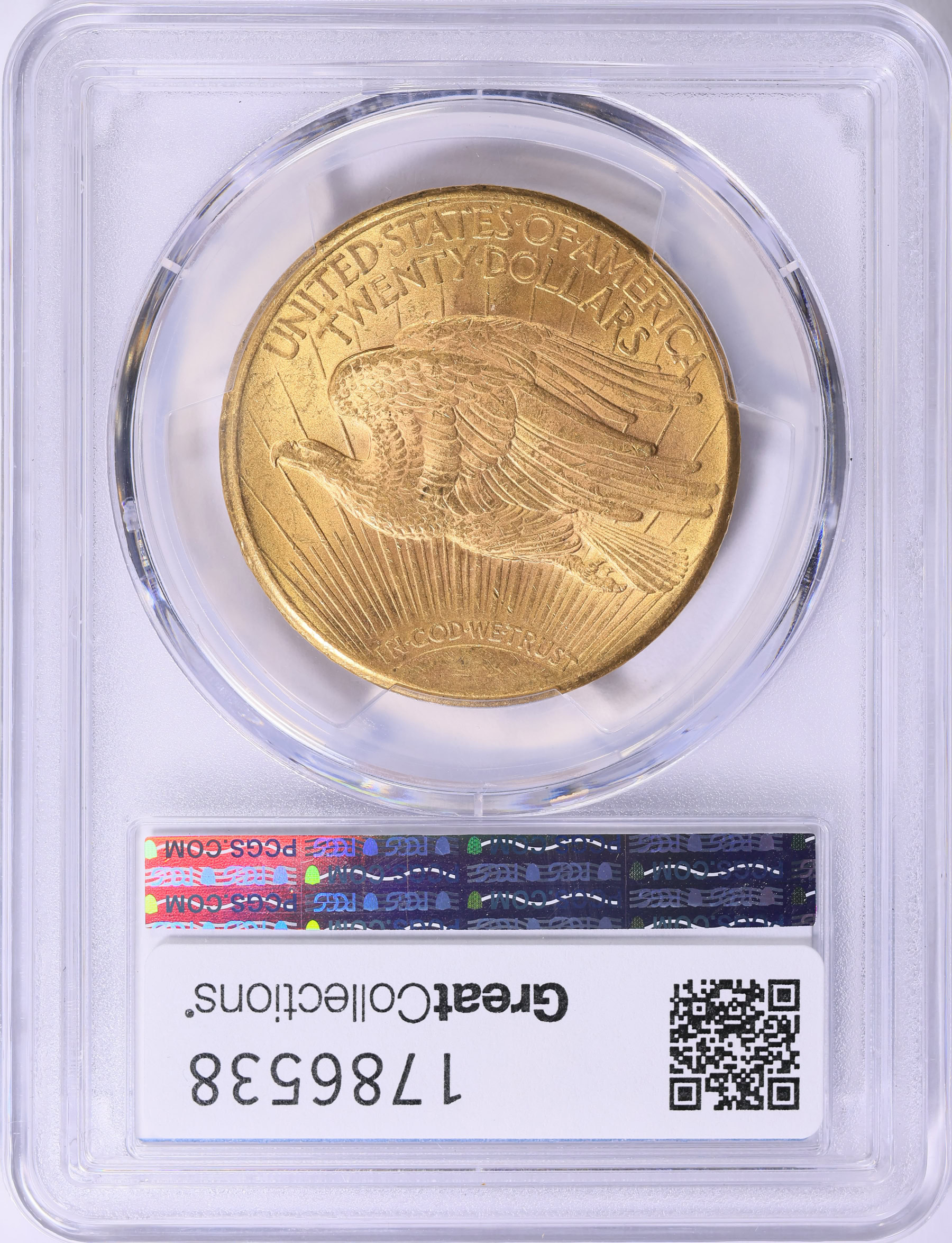 1925-D Saint-Gaudens Gold Double Eagle PCGS MS-62 (CAC Green) (Item 1786538) | GreatCollections ...