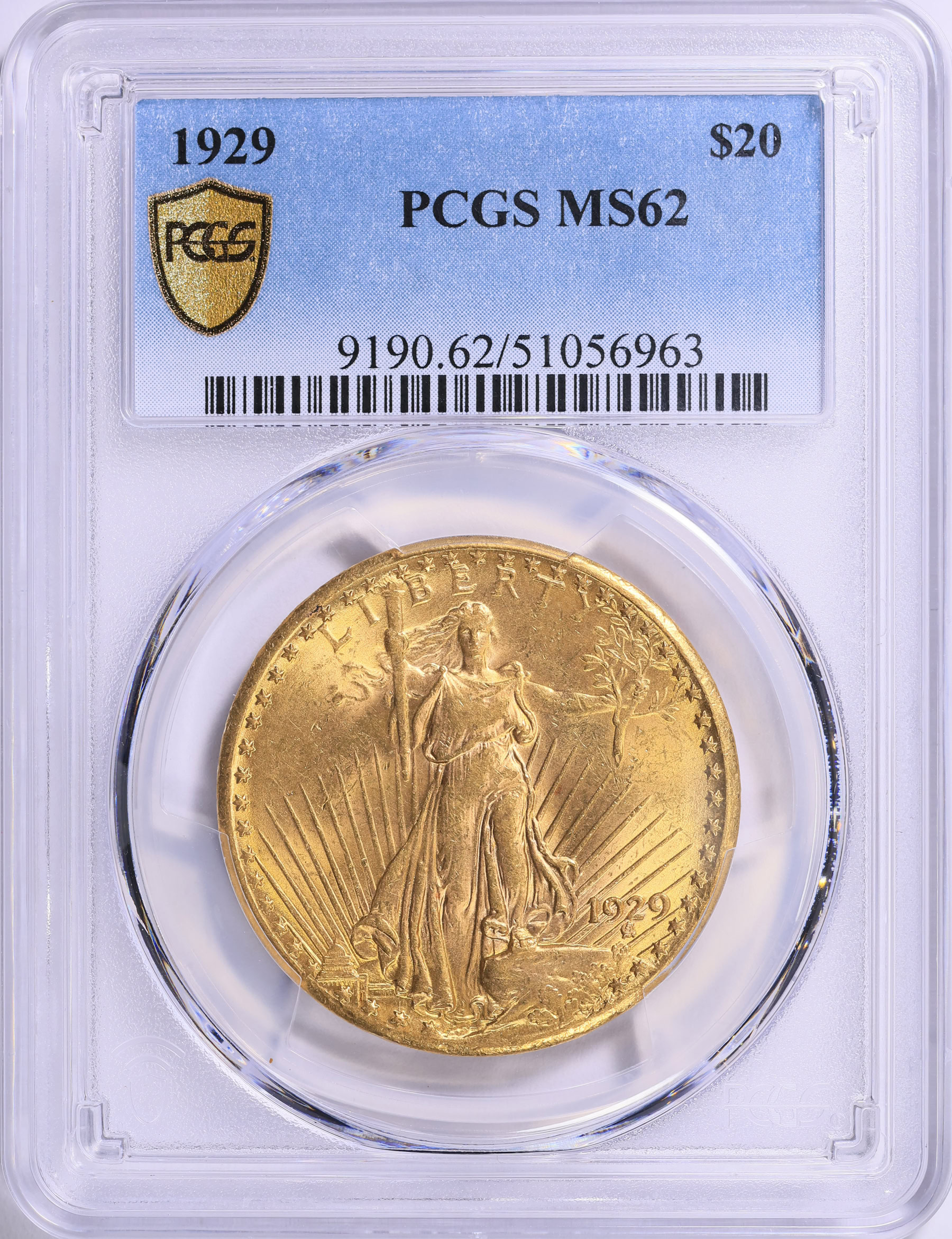 1929 Saint-Gaudens Gold Double Eagle PCGS MS-62 (Item 1786539) | GreatCollections Coin Auctions