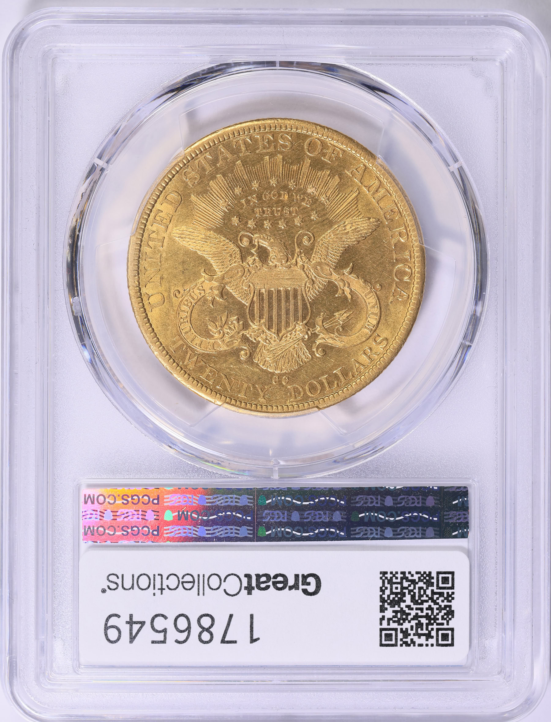 1879-CC Liberty Gold Double Eagle PCGS Genuine AU Details (Item 1786549) | GreatCollections Coin ...