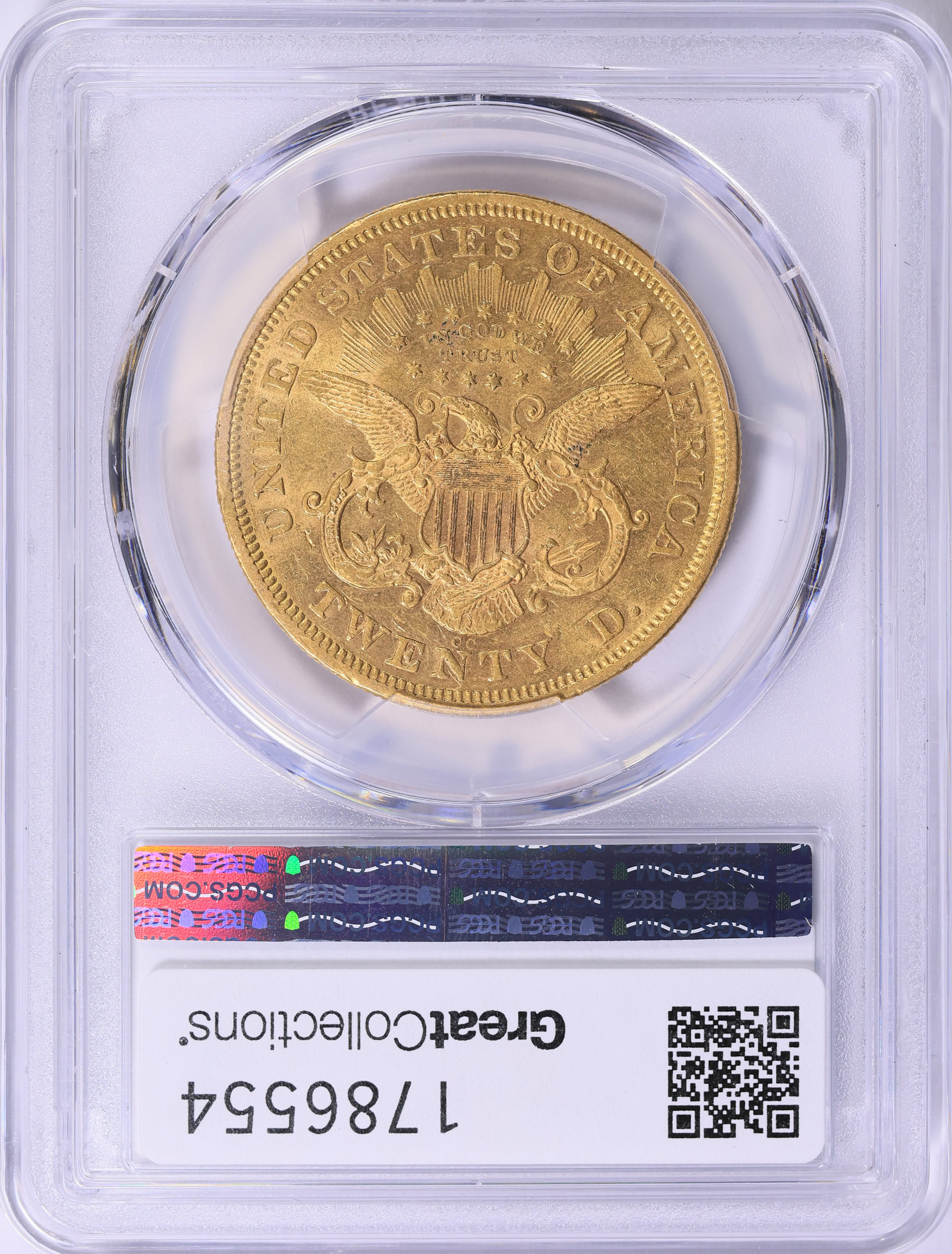1871-CC Liberty Gold Double Eagle PCGS AU-55 (Item 1786554) | GreatCollections Coin Auctions