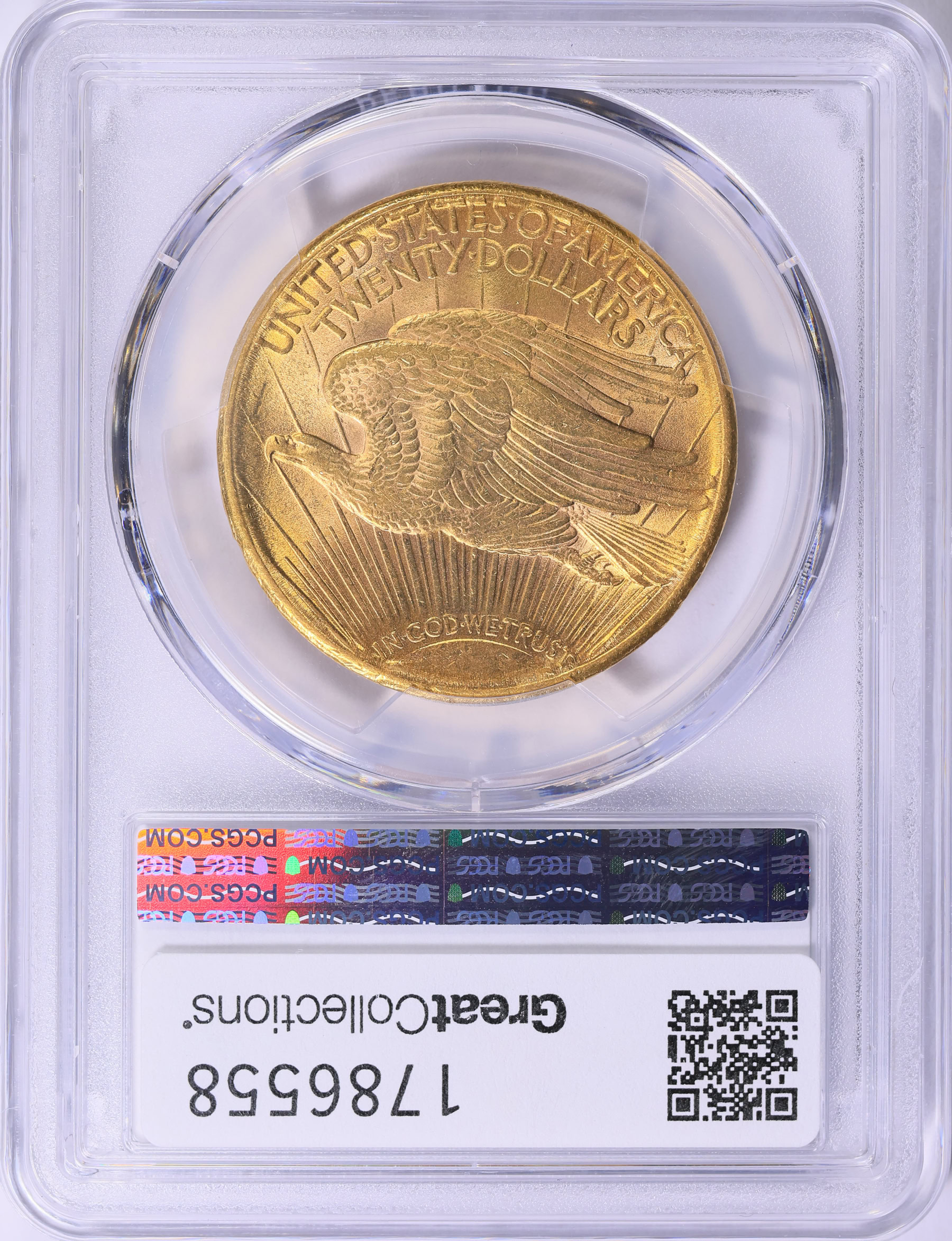 1920-S Saint-Gaudens Gold Double Eagle PCGS AU-58 (Item 1786558 ...