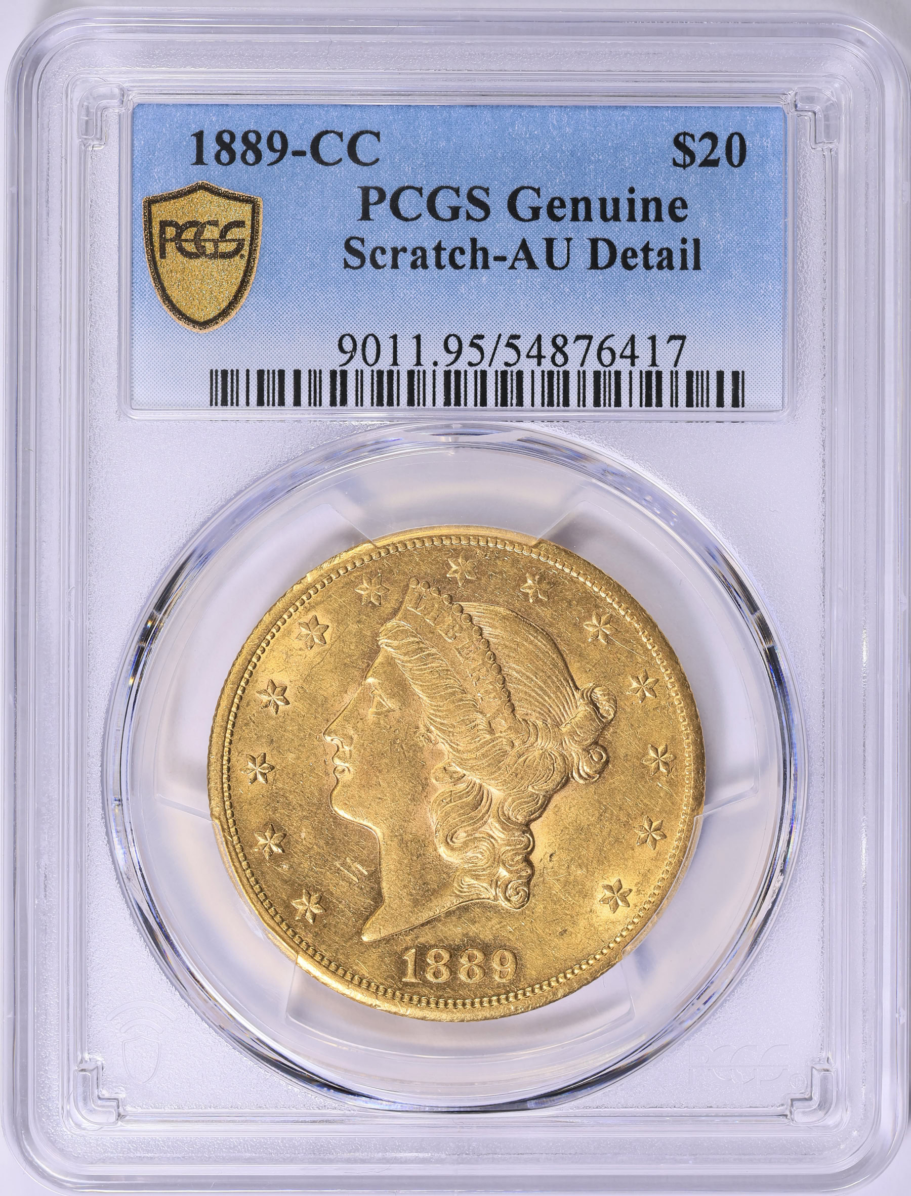 1889-CC Liberty Gold Double Eagle PCGS Genuine AU Details (Item 1786573) | GreatCollections Coin ...