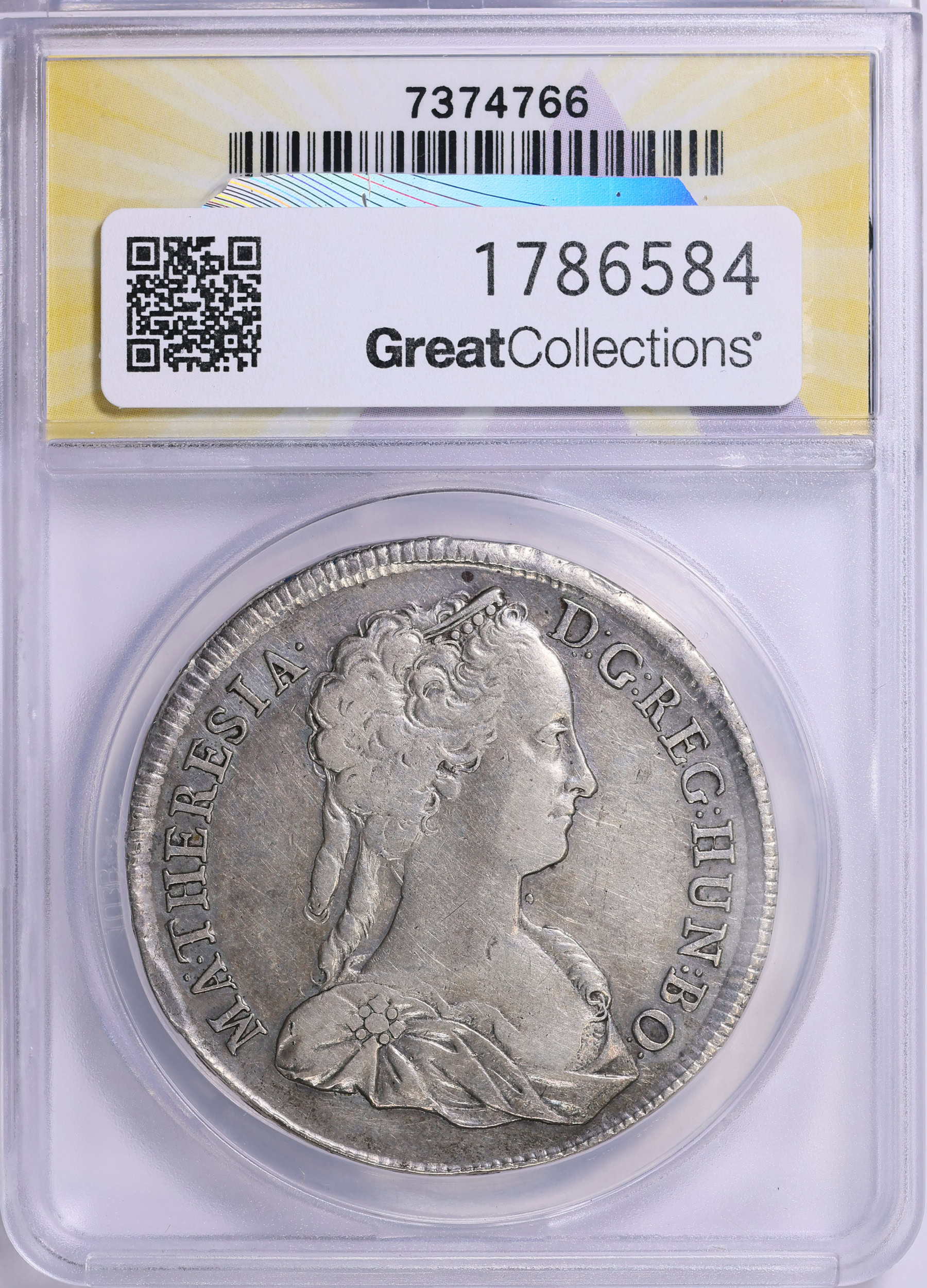 Hungary 1742-KB Silver Thaler KM-328.3 ANACS XF-45 (Item 1786584 ...