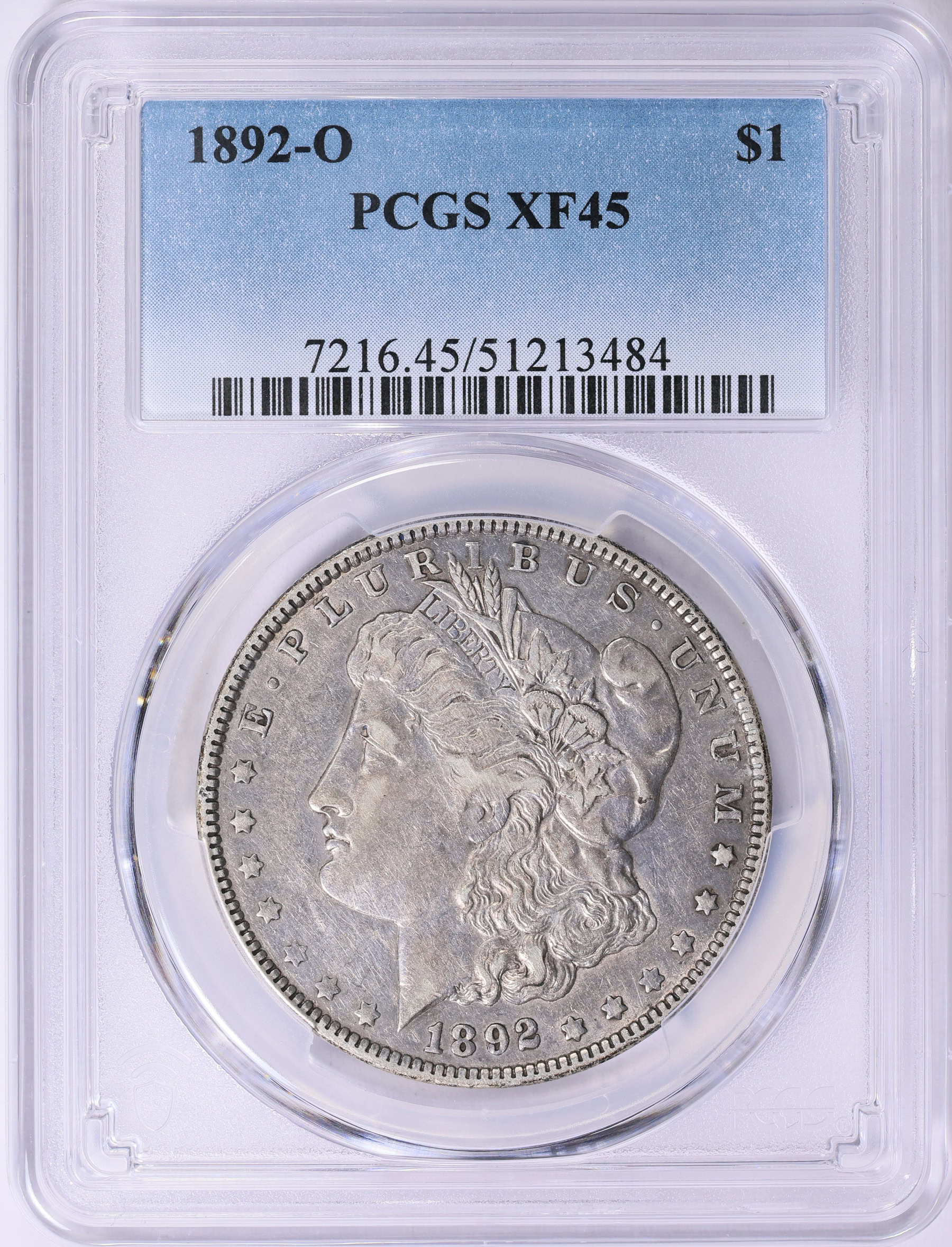 1892-O Morgan Silver Dollar PCGS XF-45 (Item 1786766) | GreatCollections Coin Auctions