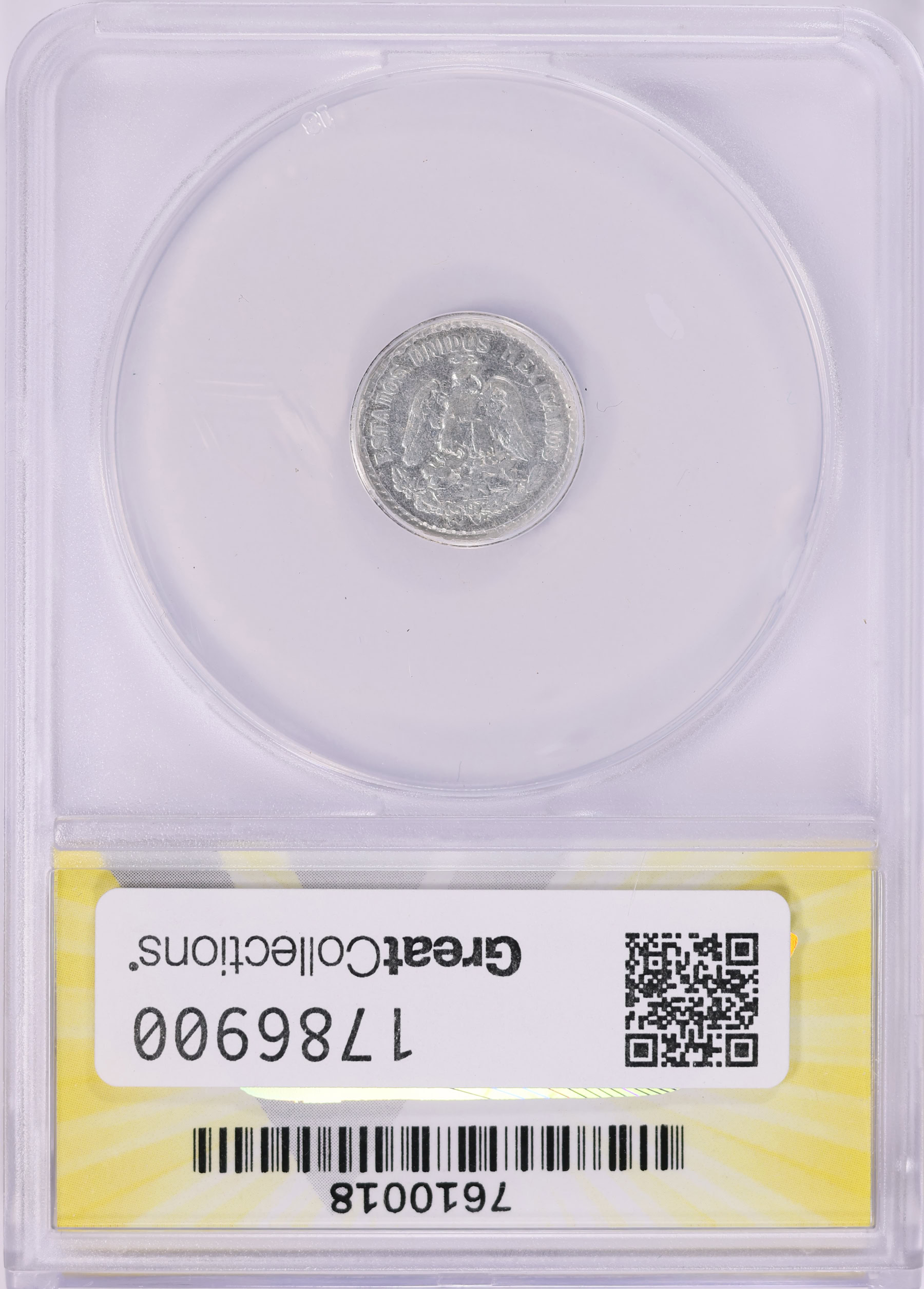 Mexico 1919-M Silver 10 Centavos KM-429 ANACS VF-20 Details (Item ...