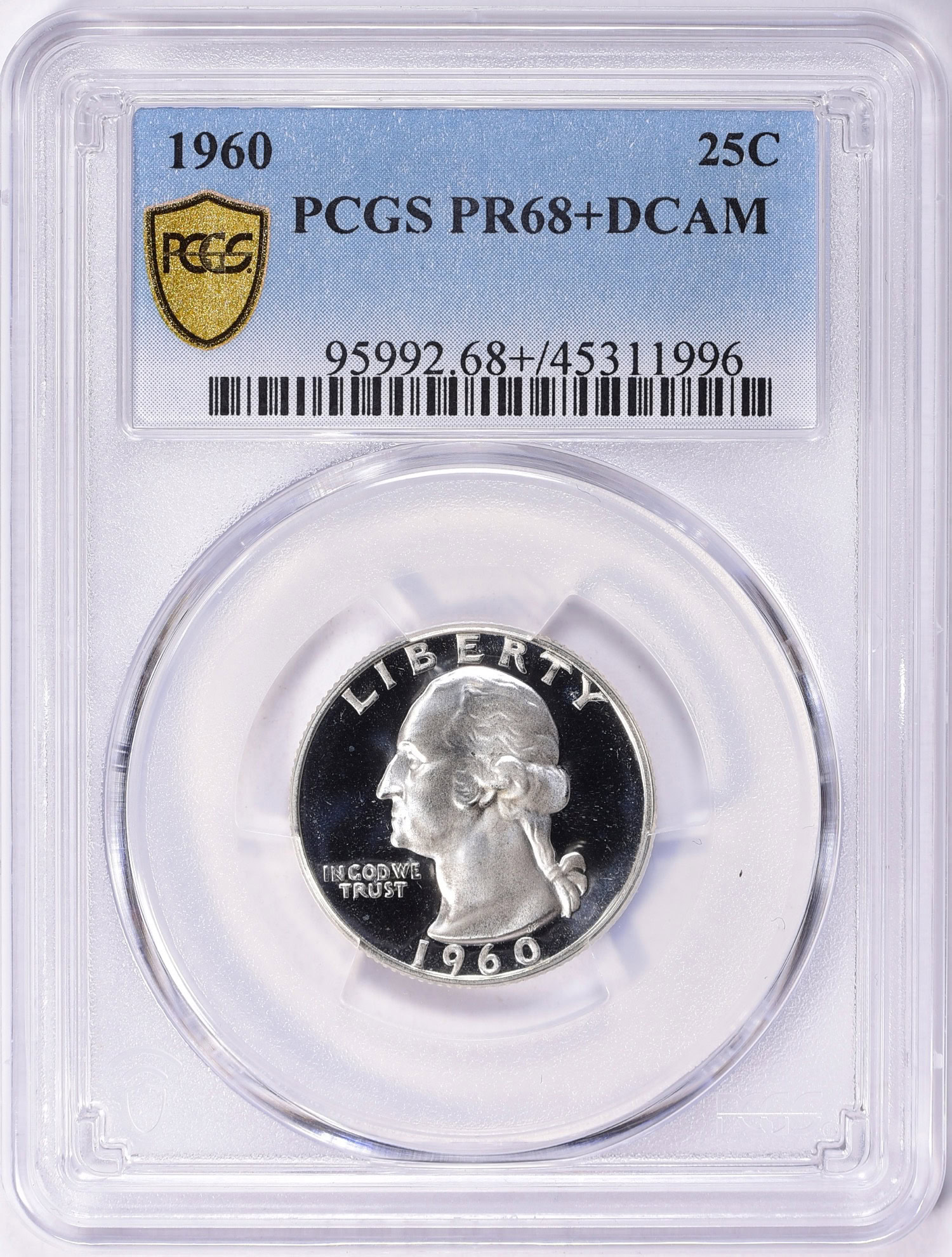 1960 Washington Quarter PCGS Proof-68+ DCAM (Item 1787564 ...