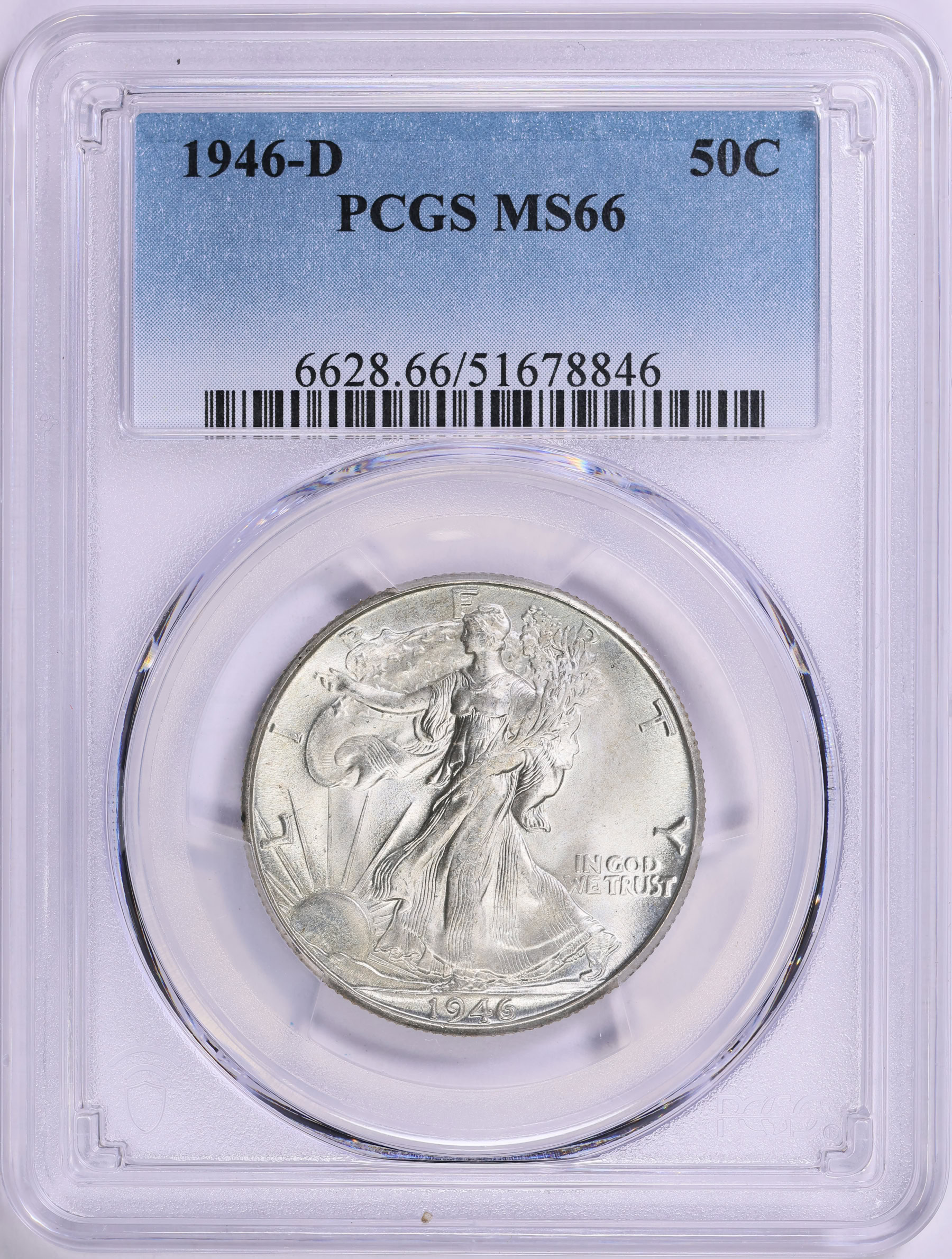 1946-D Walking Liberty Half Dollar PCGS MS-66 (Item 1787616) | GreatCollections Coin Auctions