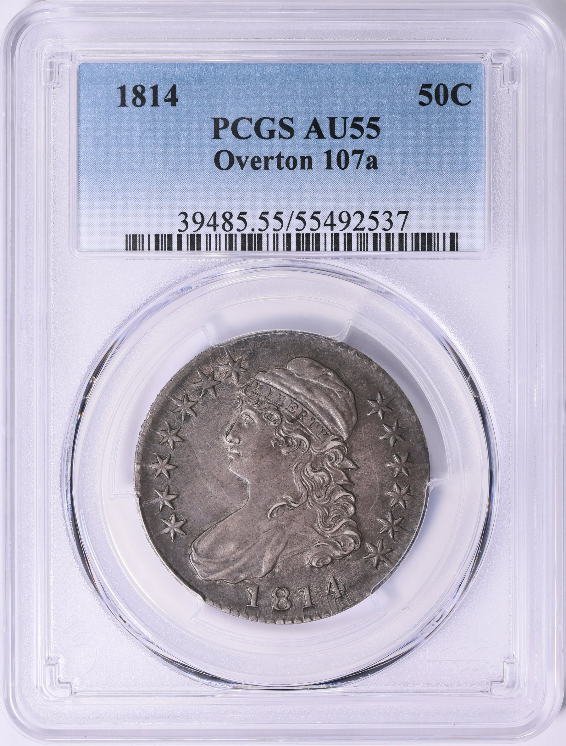 1814 Capped Bust Half Dollar Overton 107a PCGS AU-55 (Item 1787714 ...