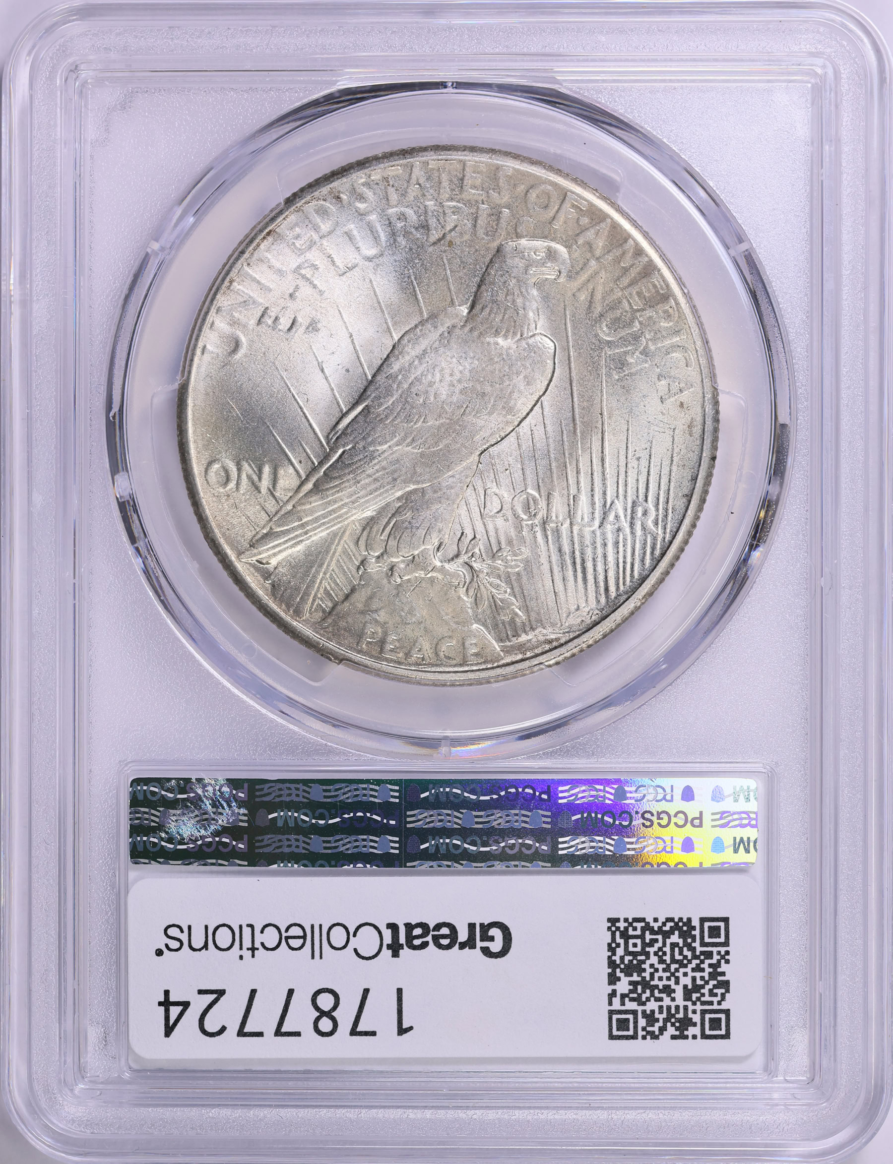 1927 Peace Silver Dollar PCGS MS-65 (Item 1787724) | GreatCollections Coin Auctions