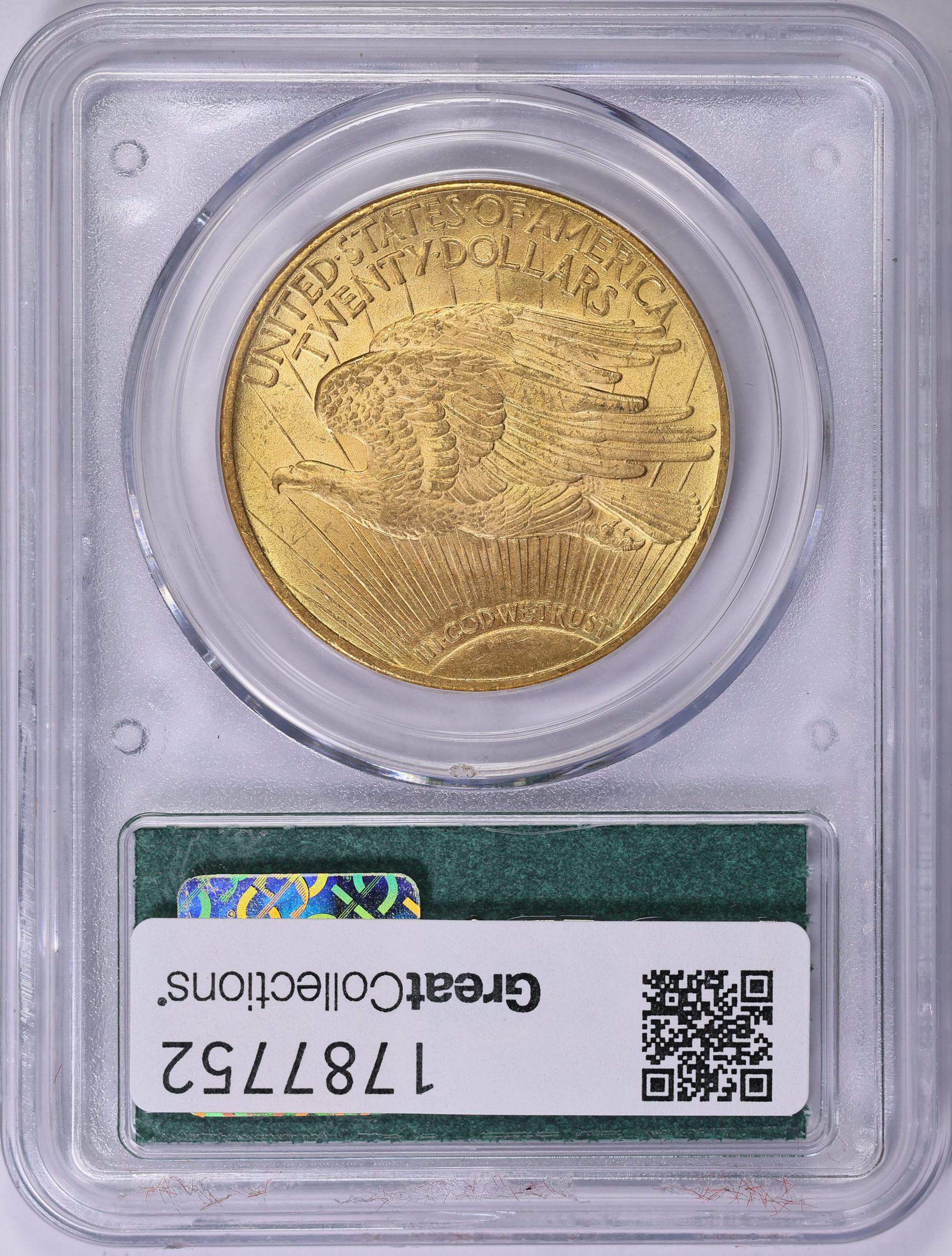 1924 Saint-Gaudens Gold Double Eagle PCGS MS-63 (CAC Gold) OGH (Doily ...