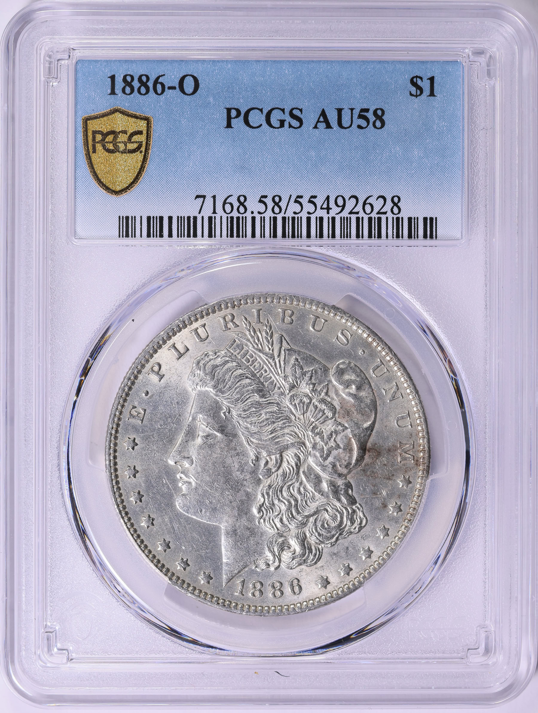 1886-O Morgan Silver Dollar PCGS AU-58 (Item 1787829) | GreatCollections Coin Auctions