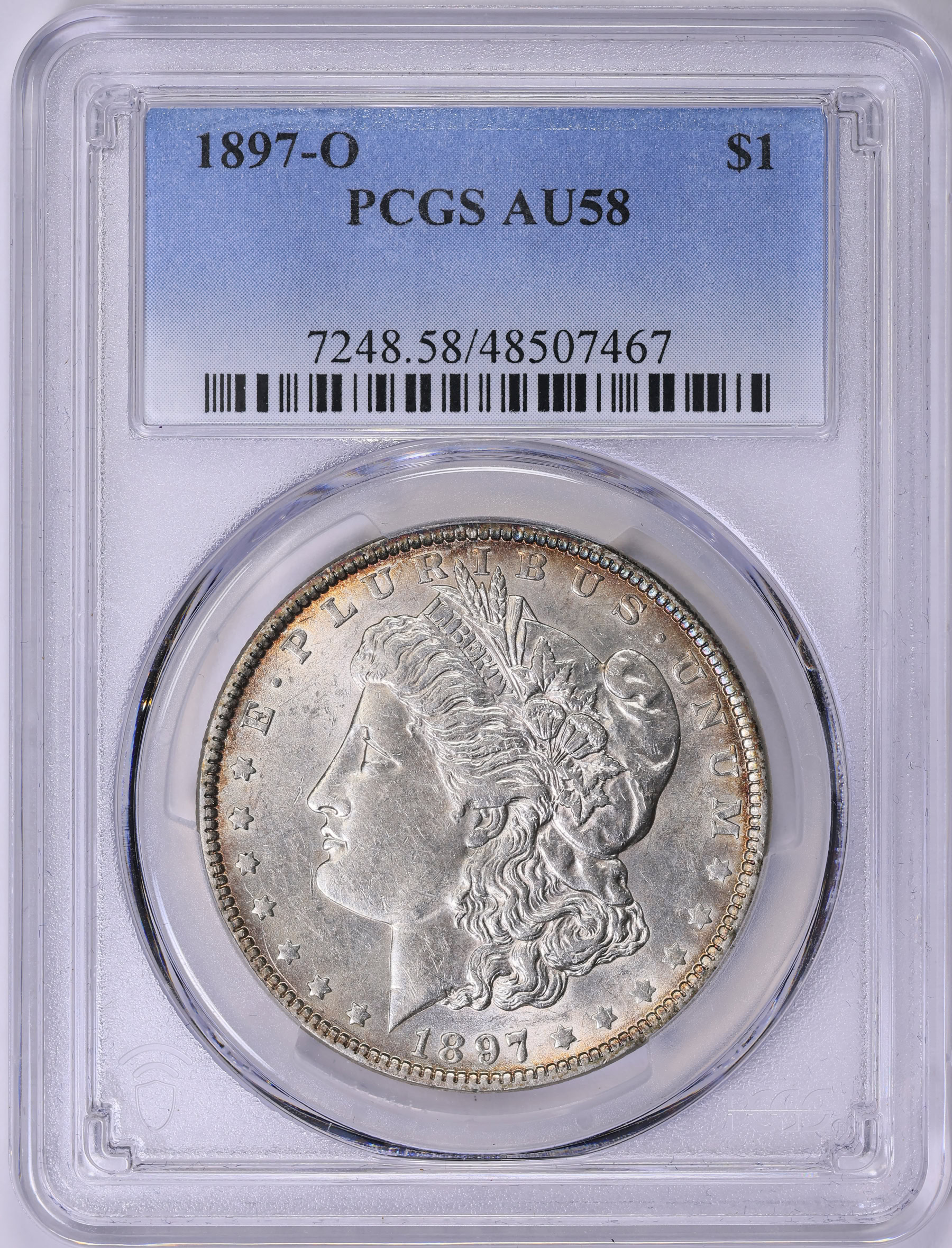 1897-O Morgan Silver Dollar PCGS AU-58 (Item 1787843) | GreatCollections Coin Auctions