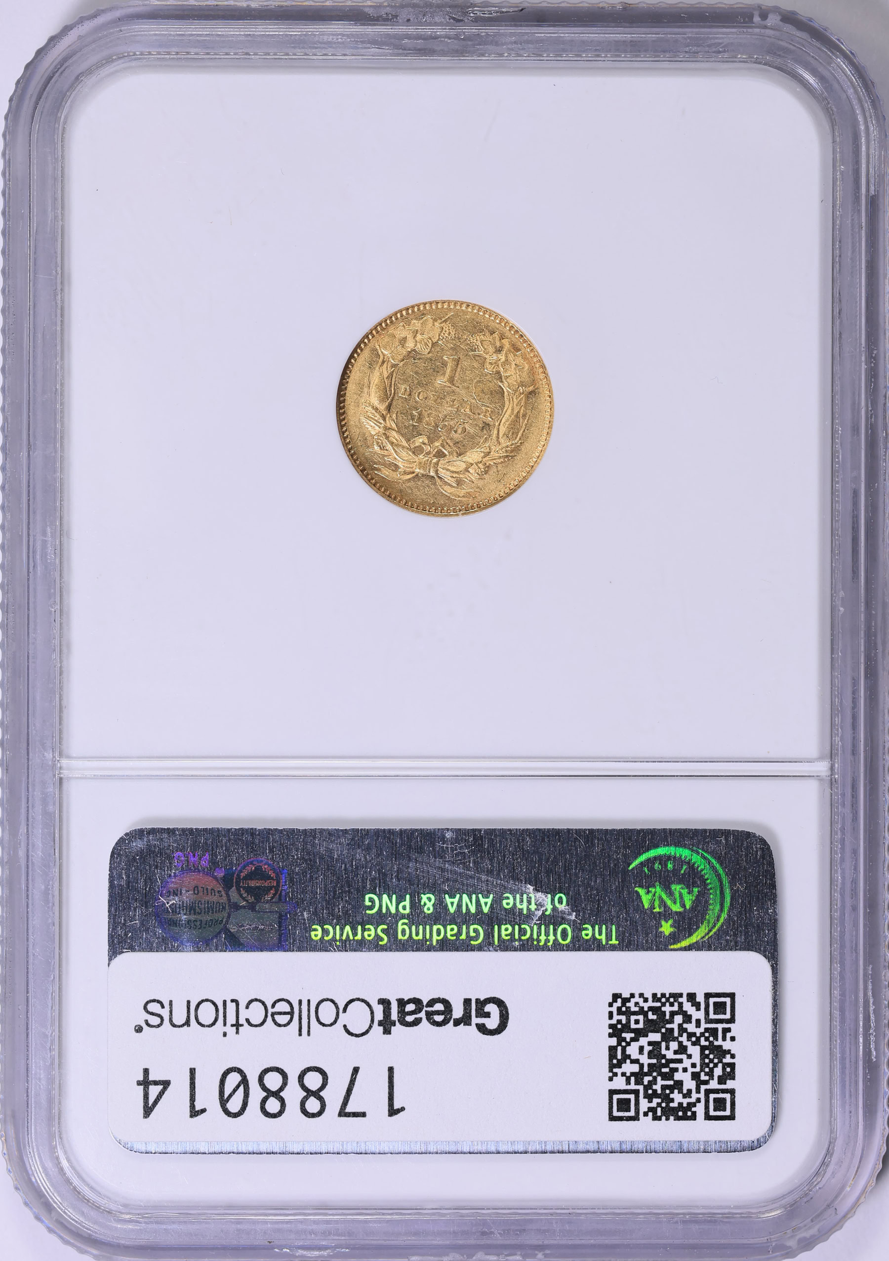 1855 Indian Princess Gold Dollar NGC AU-58 (Item 1788014) | GreatCollections Coin Auctions