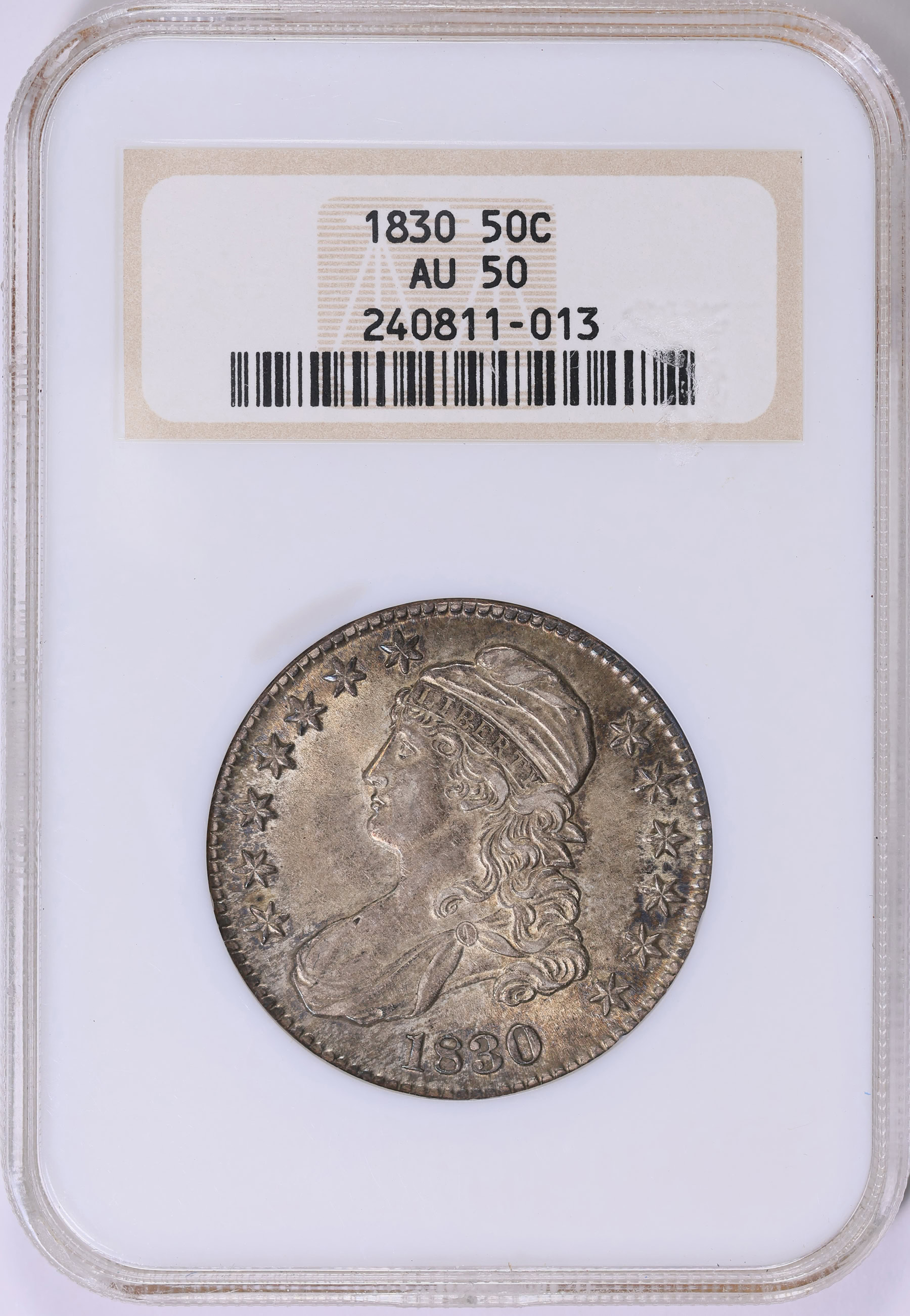 1830 Capped Bust Half Dollar NGC AU-50 OH (Item 1788028) | GreatCollections Coin Auctions