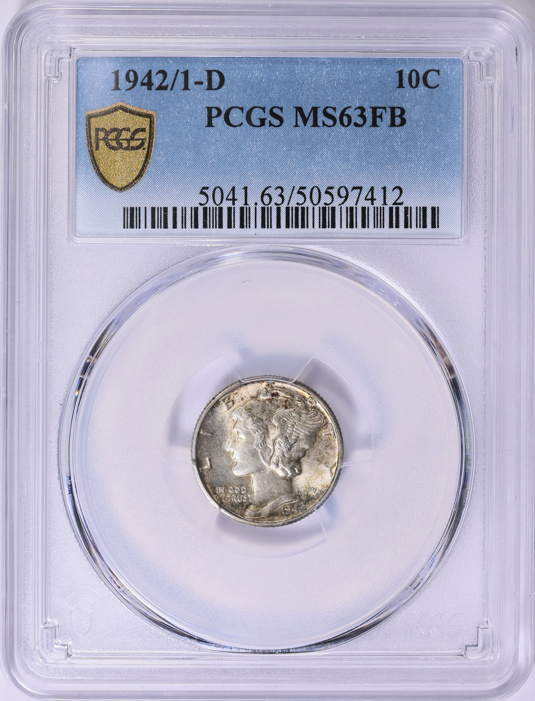 1942/1-D Mercury Dime PCGS MS-63 FB (Item 1788334) | GreatCollections Coin Auctions