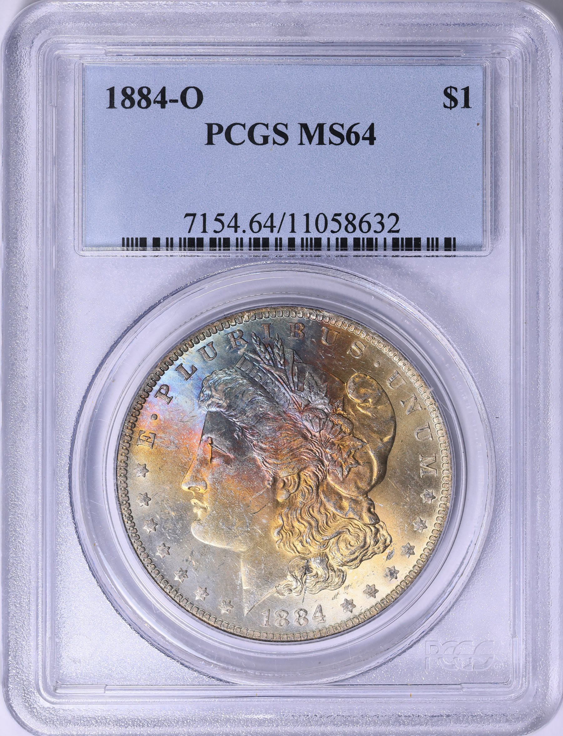 1884-O Morgan Silver Dollar PCGS MS-64 (Toned) (Item 1788407) | GreatCollections Coin Auctions