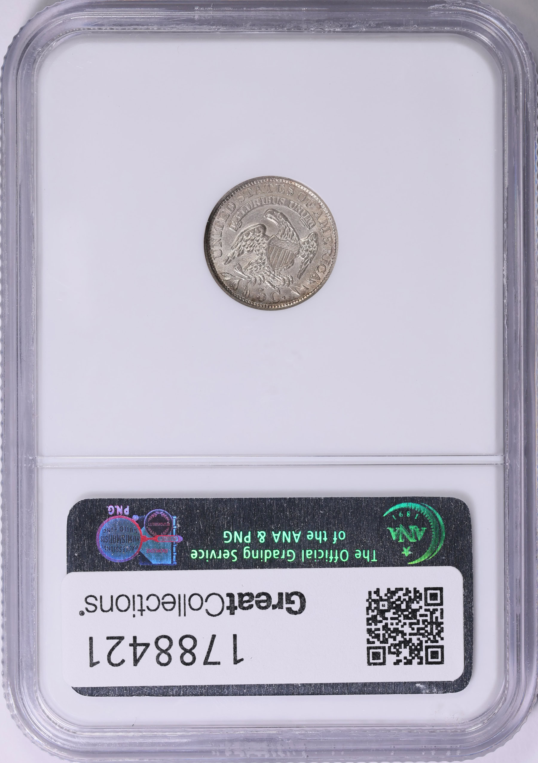 1834 Capped Bust Half Dime NGC AU-58 (Item 1788421) | GreatCollections Coin Auctions