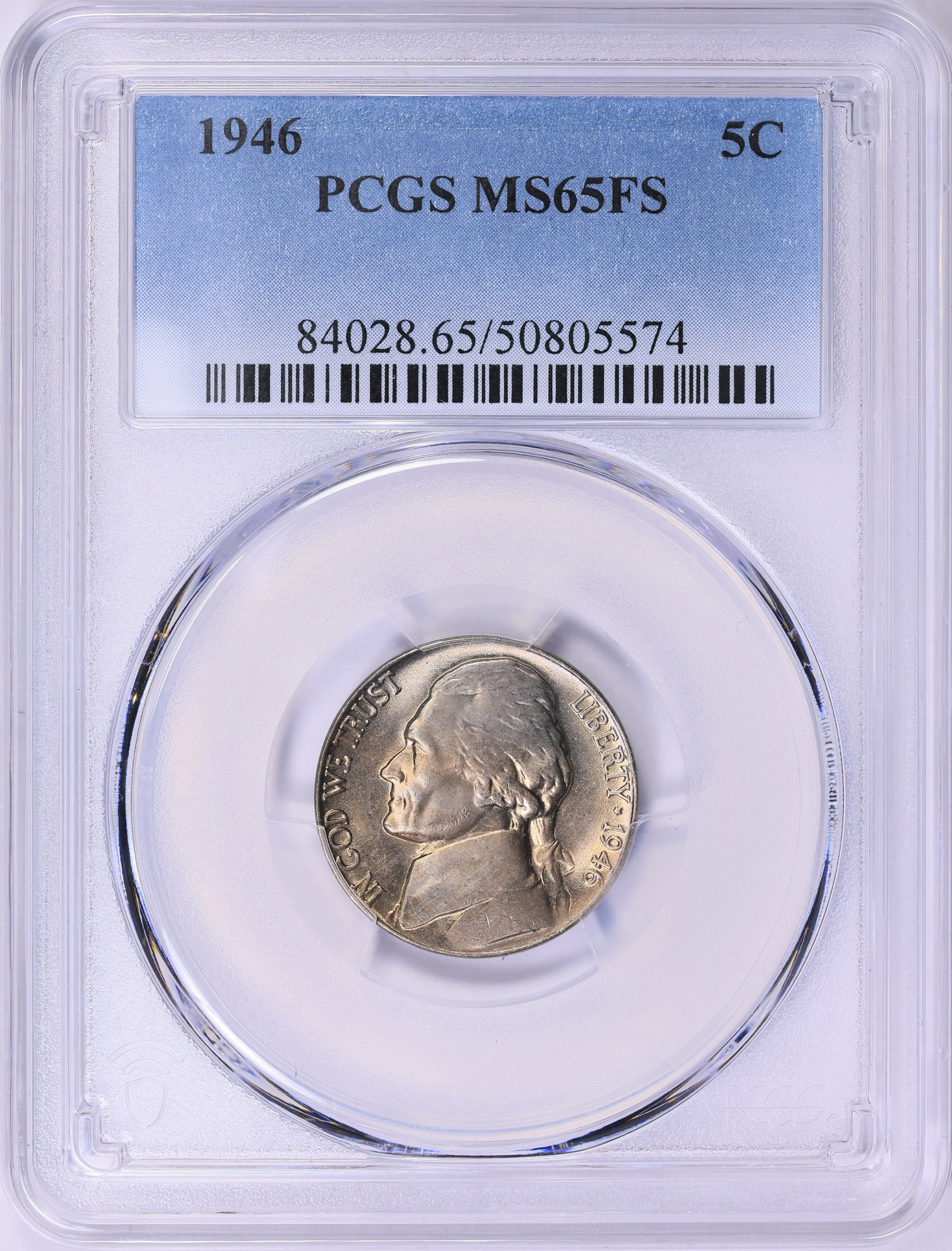 1946 Jefferson Nickel PCGS MS-65 FS (Item 1788436) | GreatCollections Coin Auctions