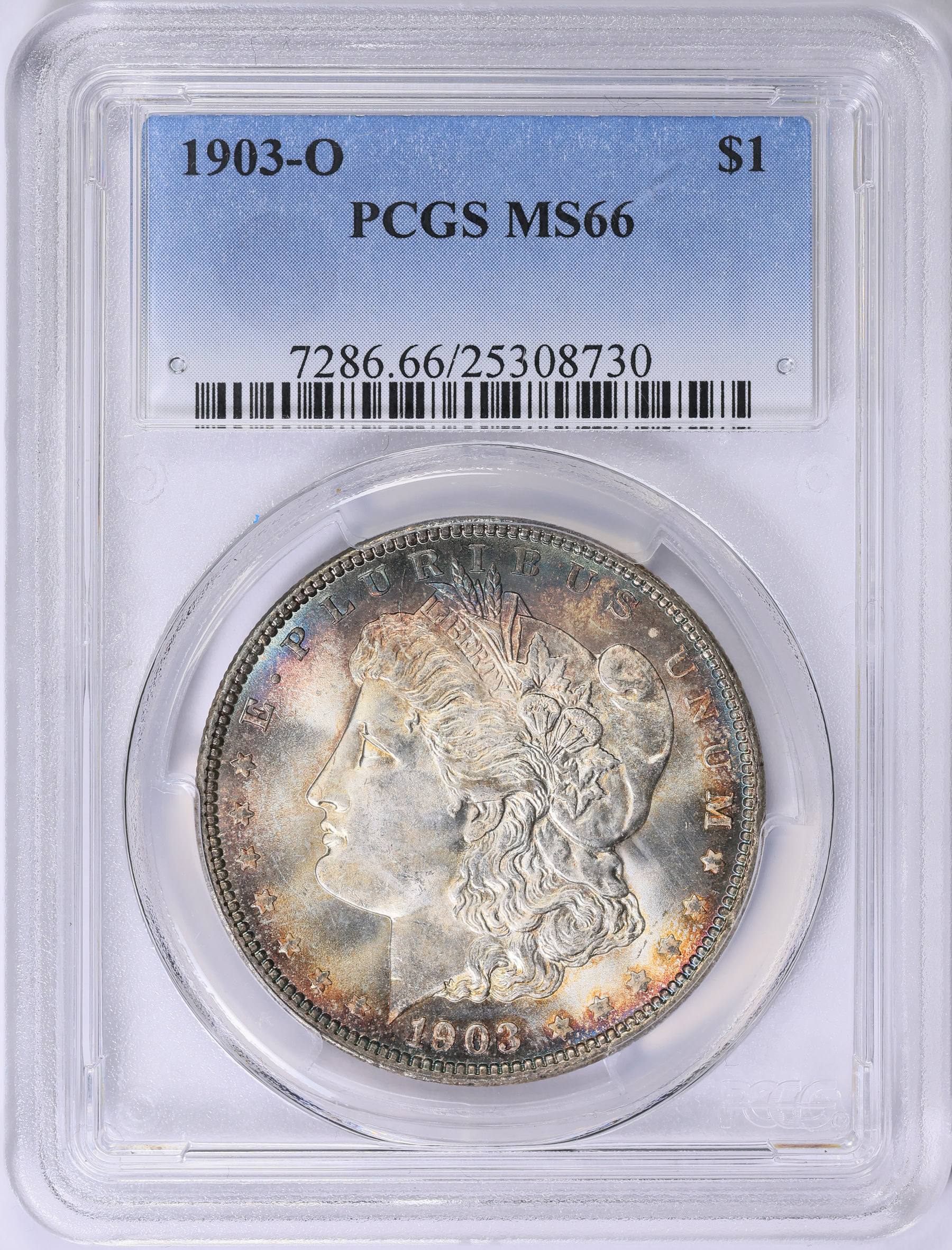 1903-O Morgan Silver Dollar PCGS MS-66 (Toned) (Item 1788483) | GreatCollections Coin Auctions