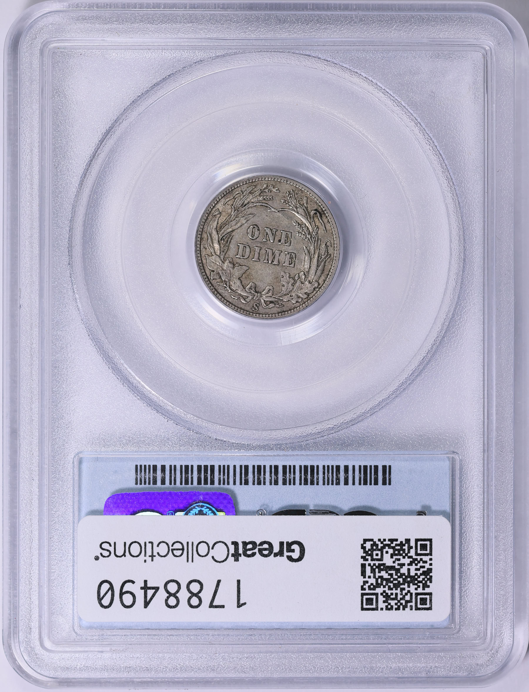 1903-S Barber Dime PCGS XF-45 (CAC Green) (Item 1788490) | GreatCollections Coin Auctions