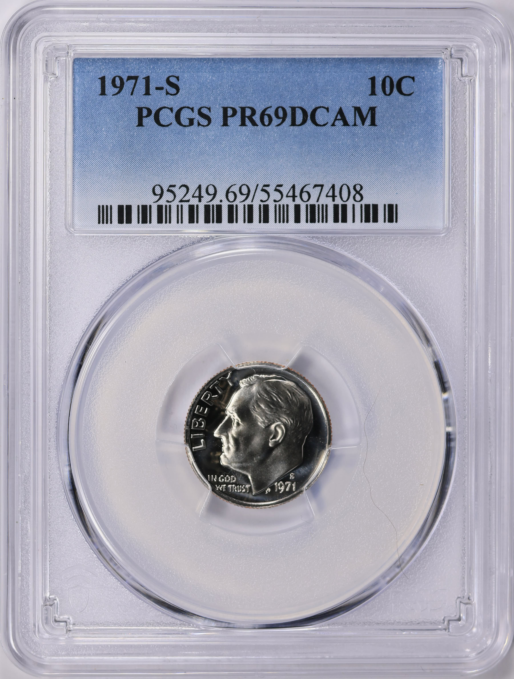 1971-S Roosevelt Dime PCGS Proof-69 DCAM (Item 1788600 ...