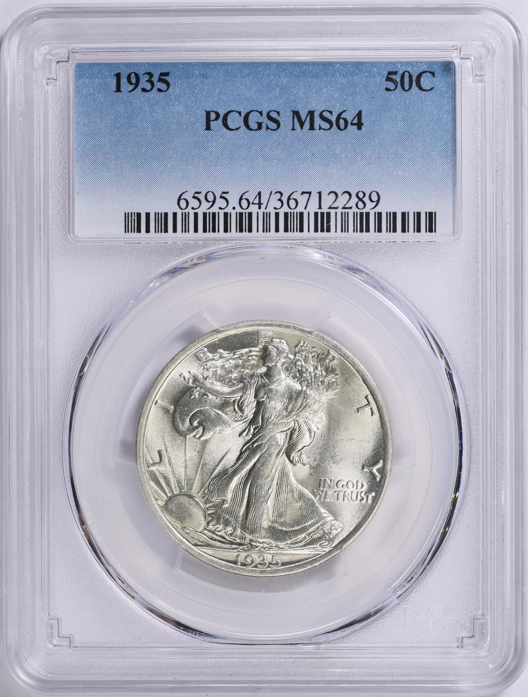 1935 Walking Liberty Half Dollar PCGS MS-64 (Item 1788729) | GreatCollections Coin Auctions