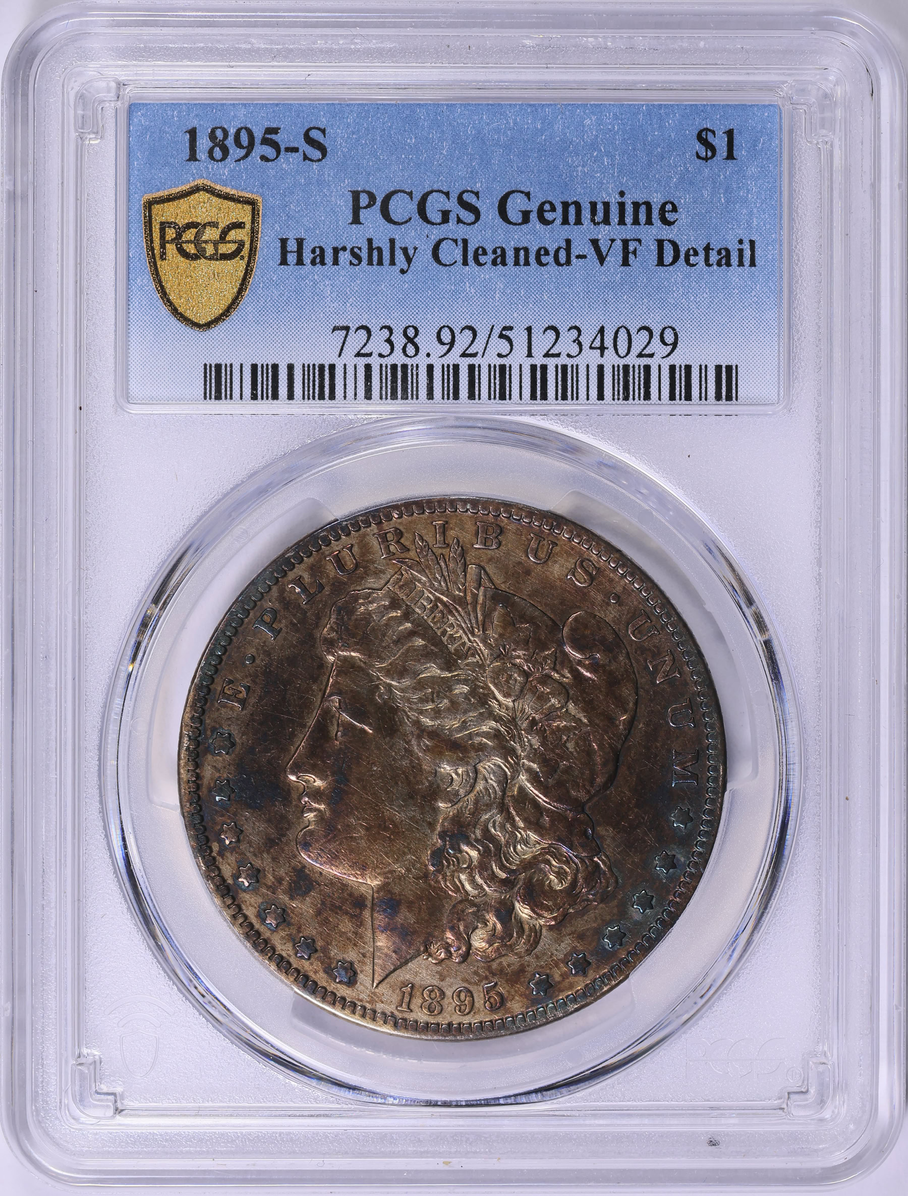 1895-S Morgan Silver Dollar PCGS Genuine VF Details (Item 1789065) | GreatCollections Coin Auctions