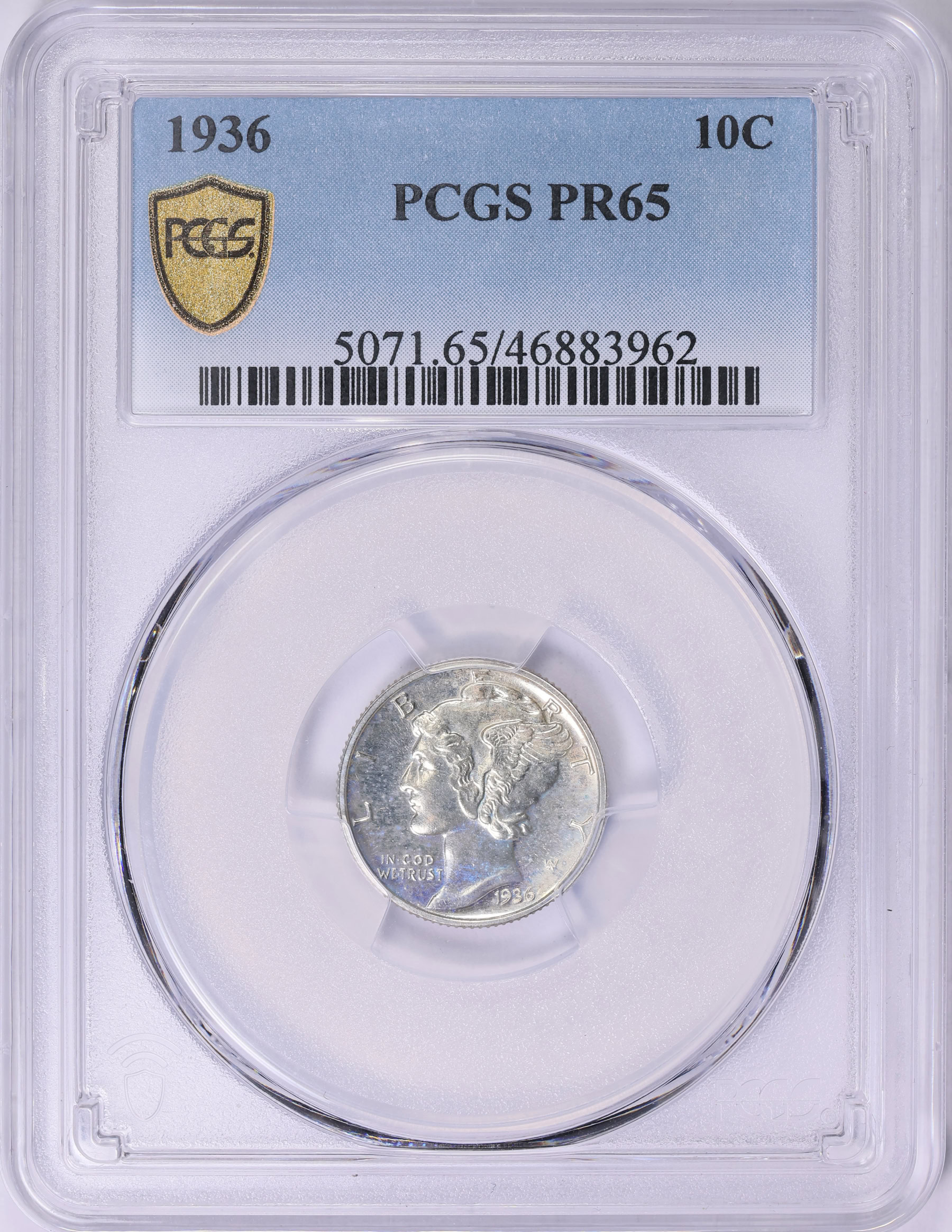 1936 Mercury Dime PCGS Proof-65 (Item 1789277) | GreatCollections Coin Auctions
