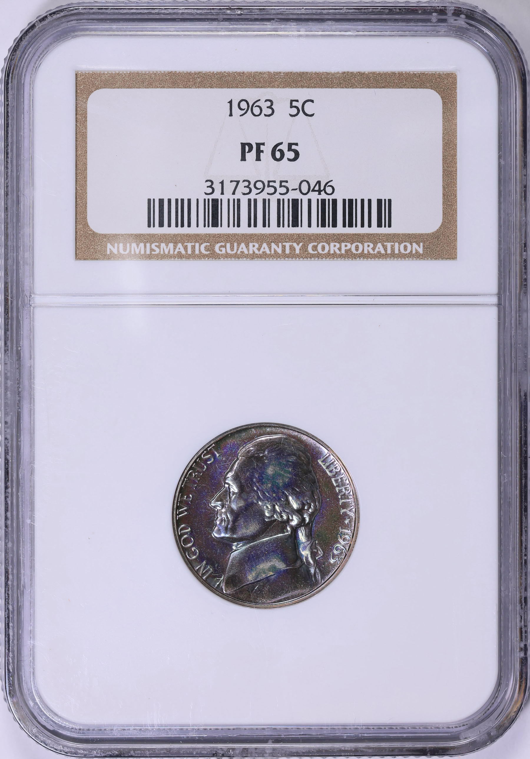 1963 Jefferson Nickel NGC Proof-65 (Toned) (Item 1789289 ...