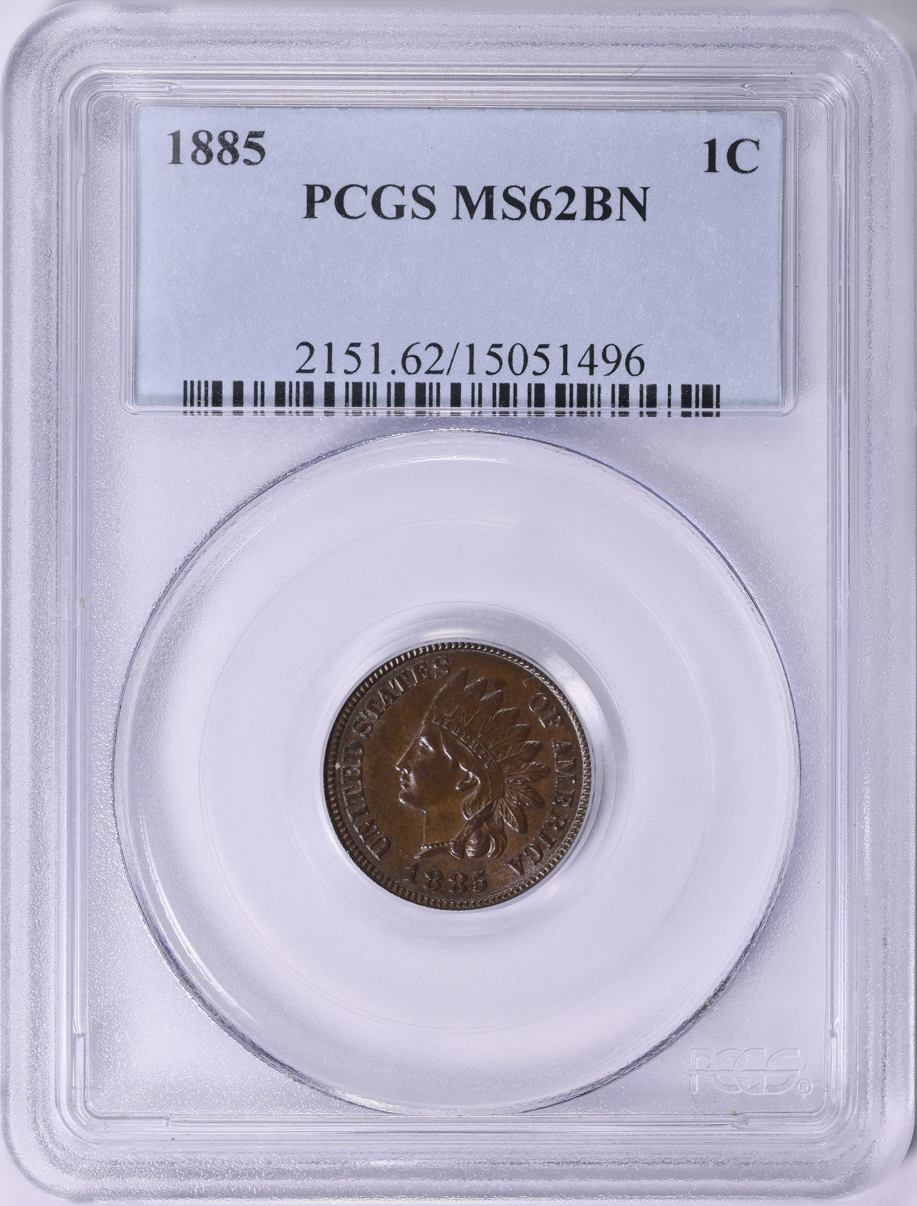 1885 Indian Cent PCGS MS-62 BN (Item 1789403) | GreatCollections Coin Auctions