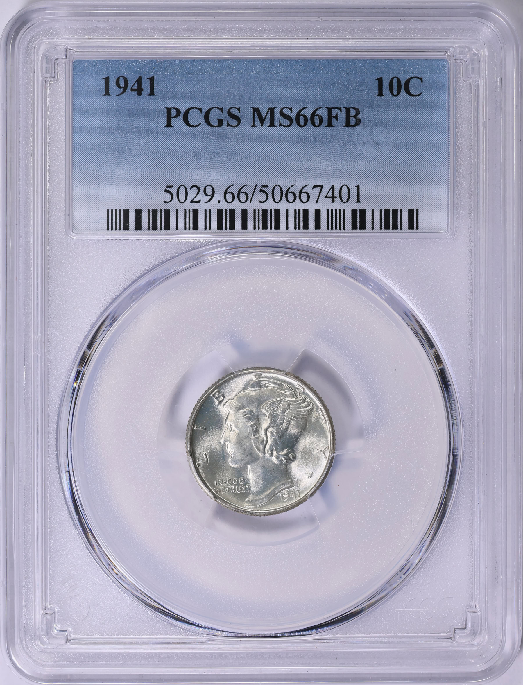 1941 Mercury Dime PCGS MS-66 FB (Item 1789434) | GreatCollections Coin Auctions