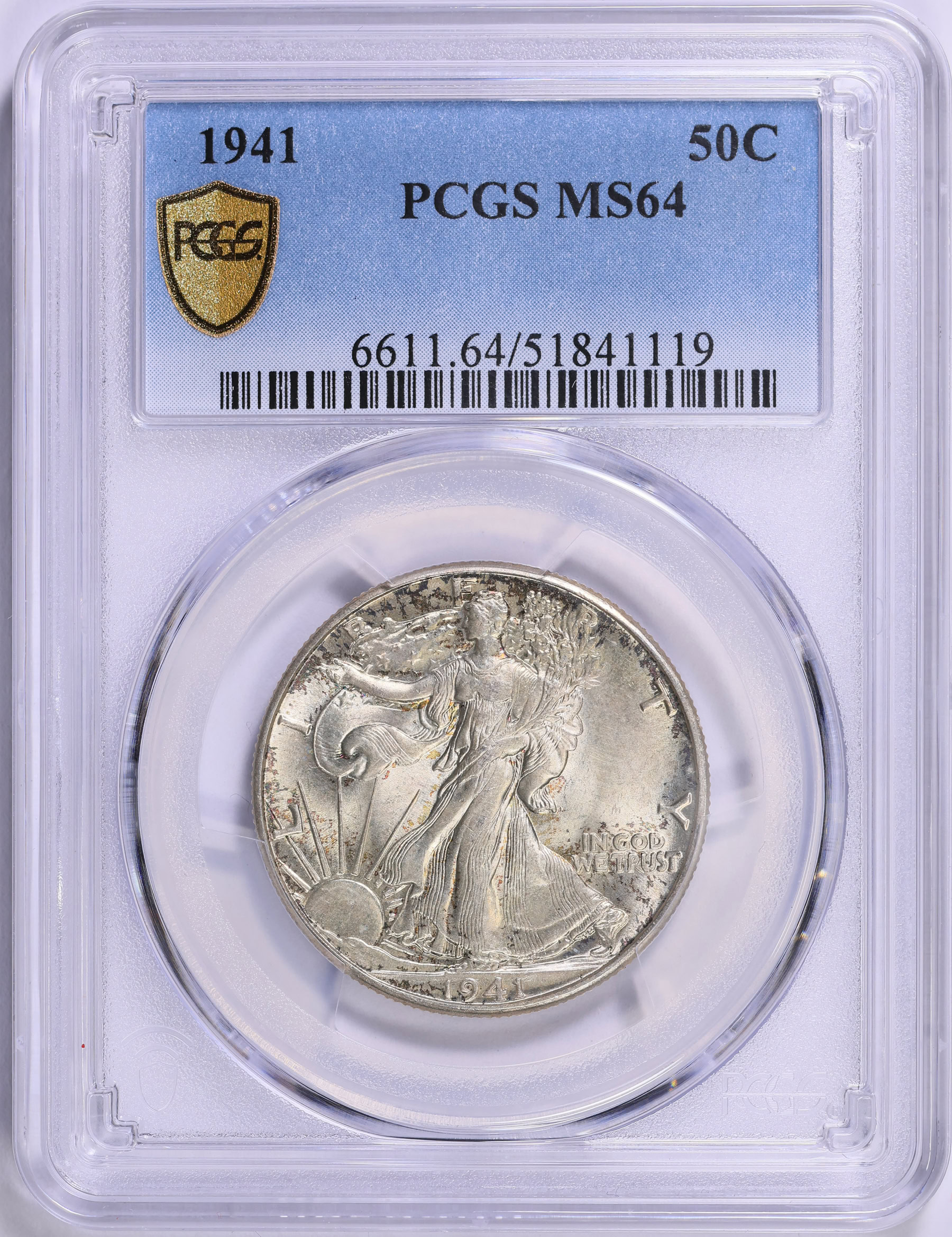 1941 Walking Liberty Half Dollar PCGS MS-64 (Item 1789564 ...