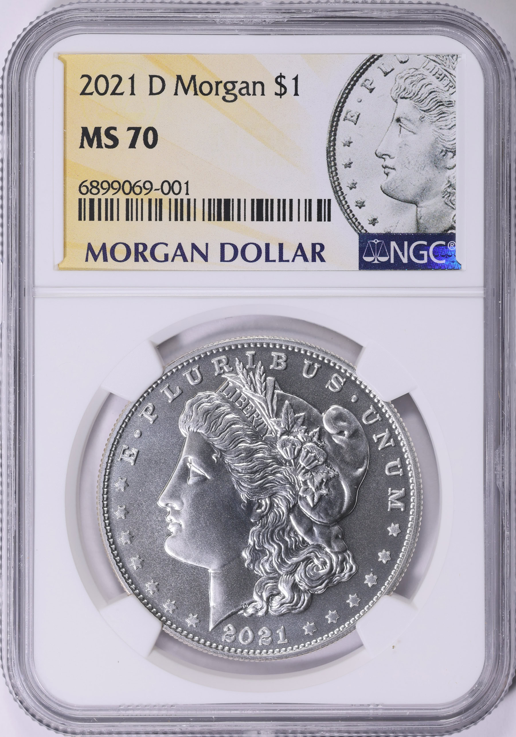 2021-D Morgan Silver Dollar NGC MS-70 (Item 1789600) | GreatCollections Coin Auctions