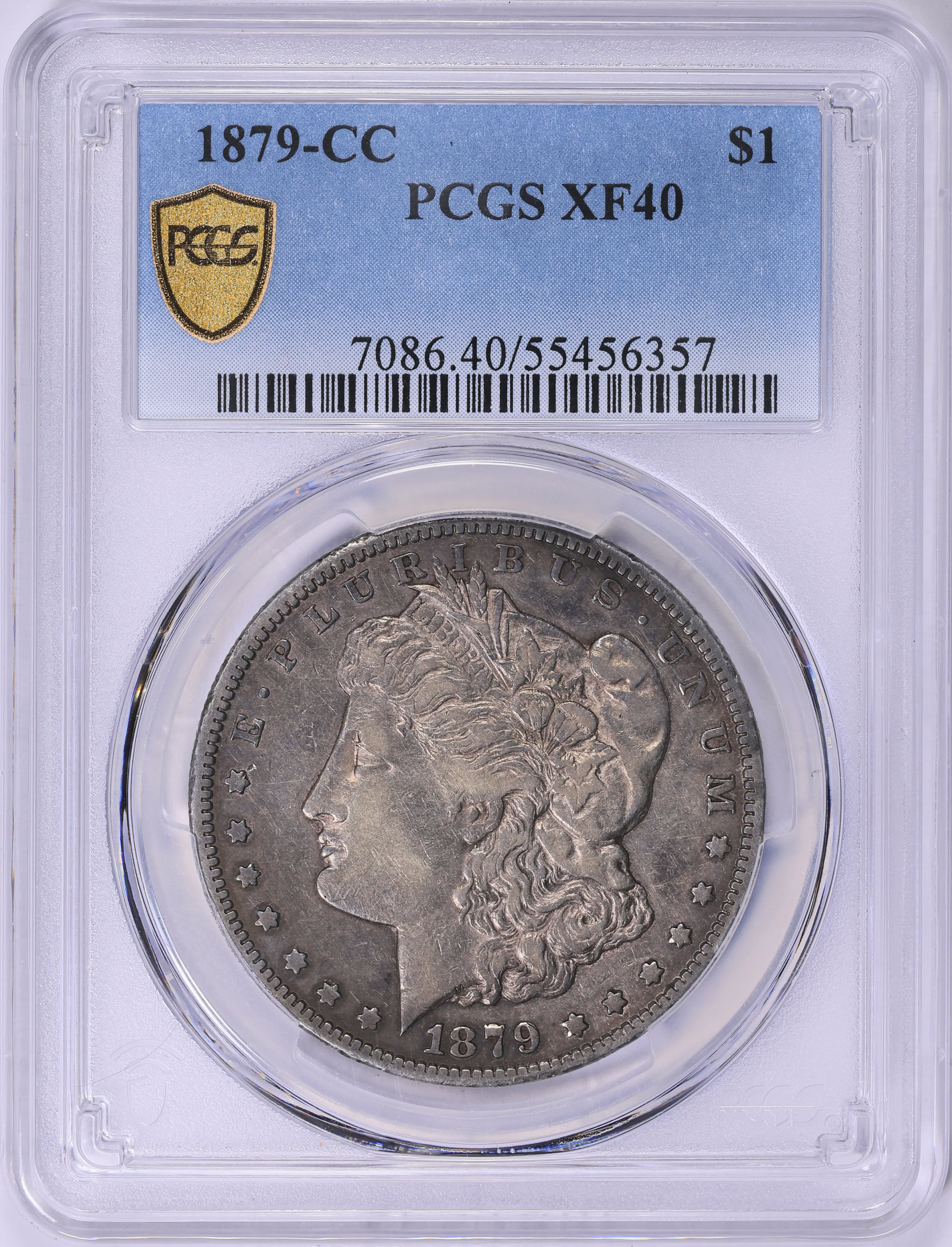 1879-CC Morgan Silver Dollar PCGS XF-40 (Item 1789677) | GreatCollections Coin Auctions