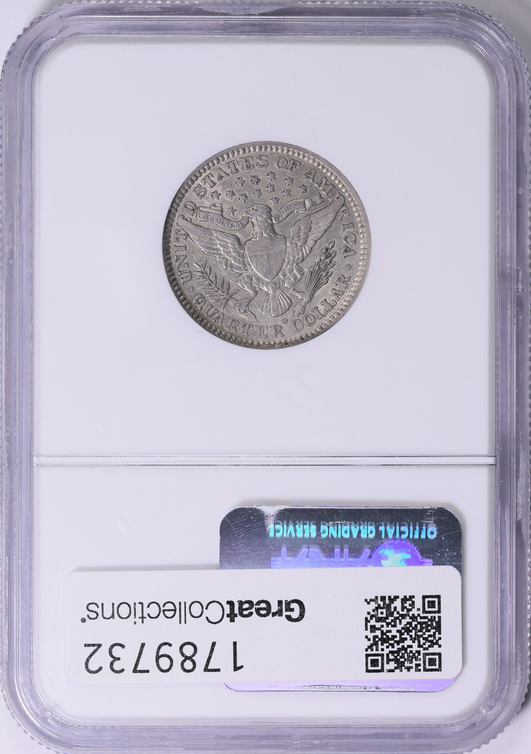 1905-O Barber Quarter NGC XF-45 (Item 1789732) | GreatCollections Coin Auctions