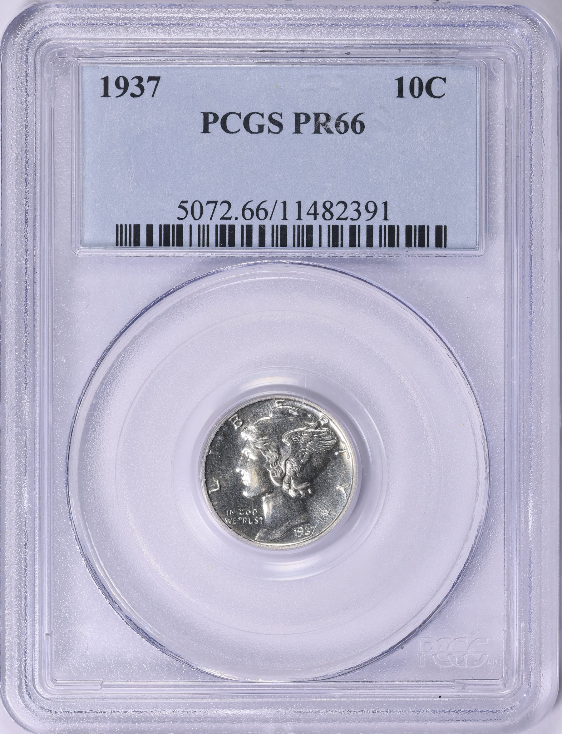 1937 Mercury Dime PCGS Proof-66 (Item 1789758) | GreatCollections Coin Auctions