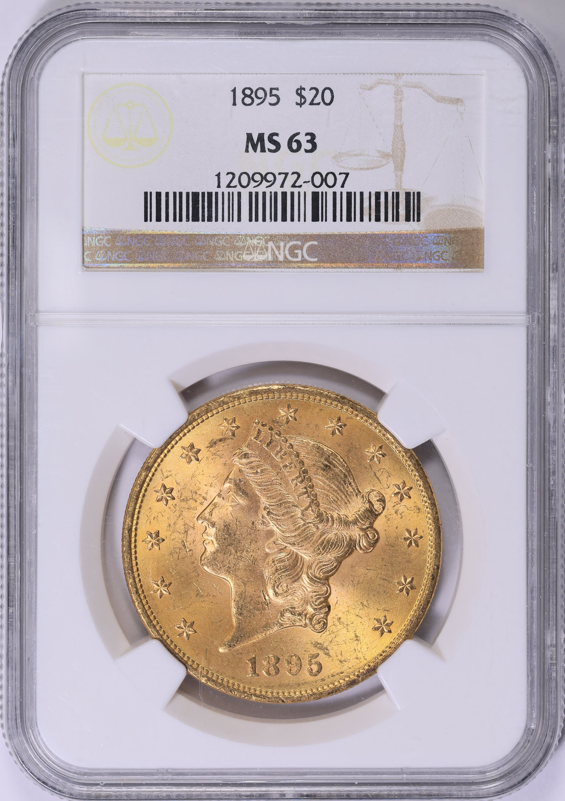 1895 Liberty Gold Double Eagle NGC MS-63 (Item 1789771) | GreatCollections Coin Auctions