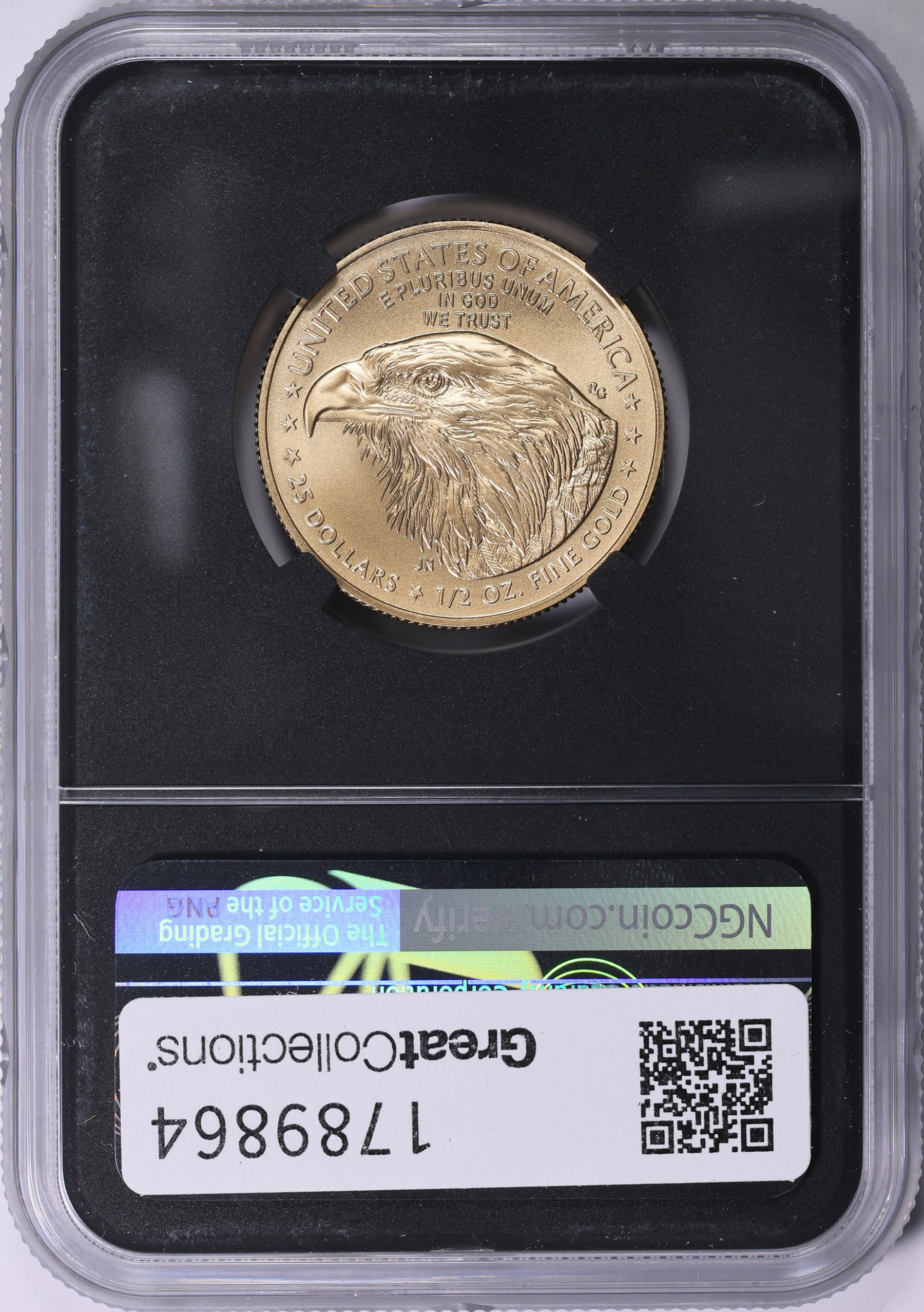 2021 $25 Half-Ounce Gold American Eagle Type 2 Early Releases NGC MS-70 (David J. Ryder Signed ...